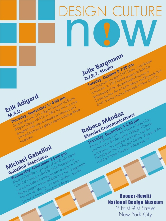Culture Now poster design. by ANNE FERREIRA at Coroflot.com