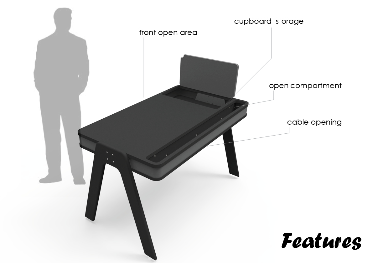 Flat Pack Desk by Peter Smith at Coroflot.com