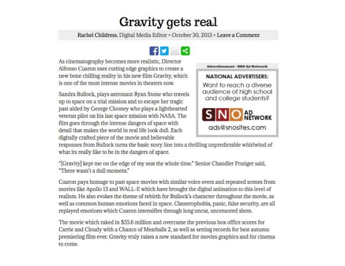 Gravity Gets Real by Rachel Ashley Childress at Coroflot.com