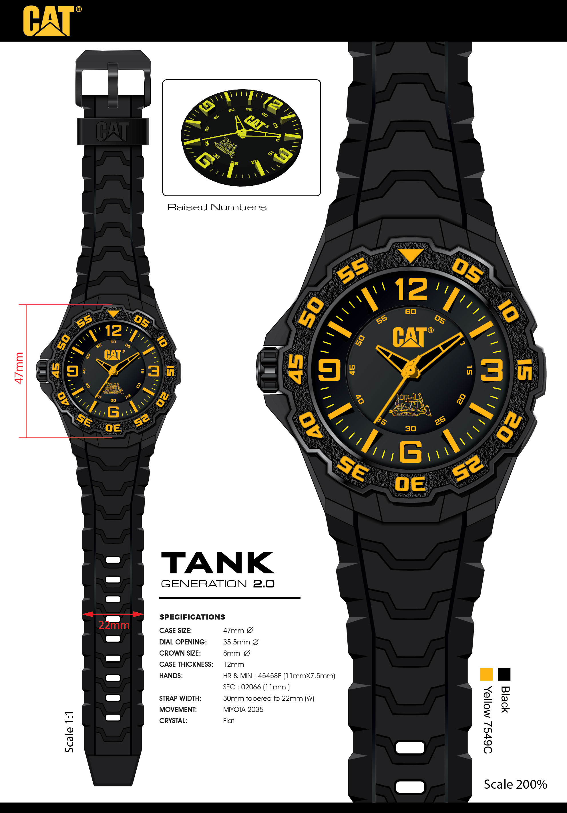CAT Watch Design - TANK by Leo Cheung at Coroflot.com