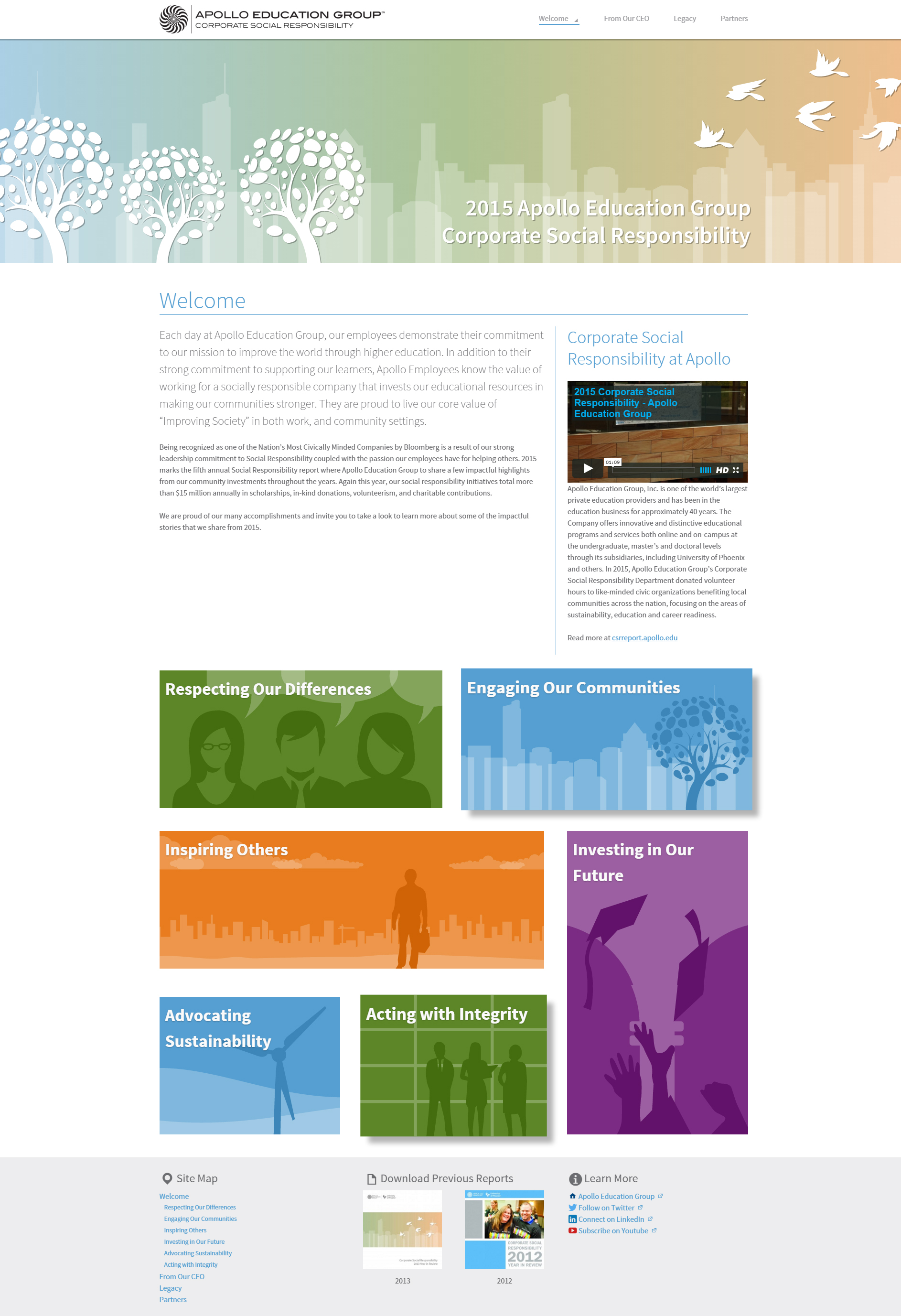 Apollo CSR Report by Rustin L Odom at Coroflot.com