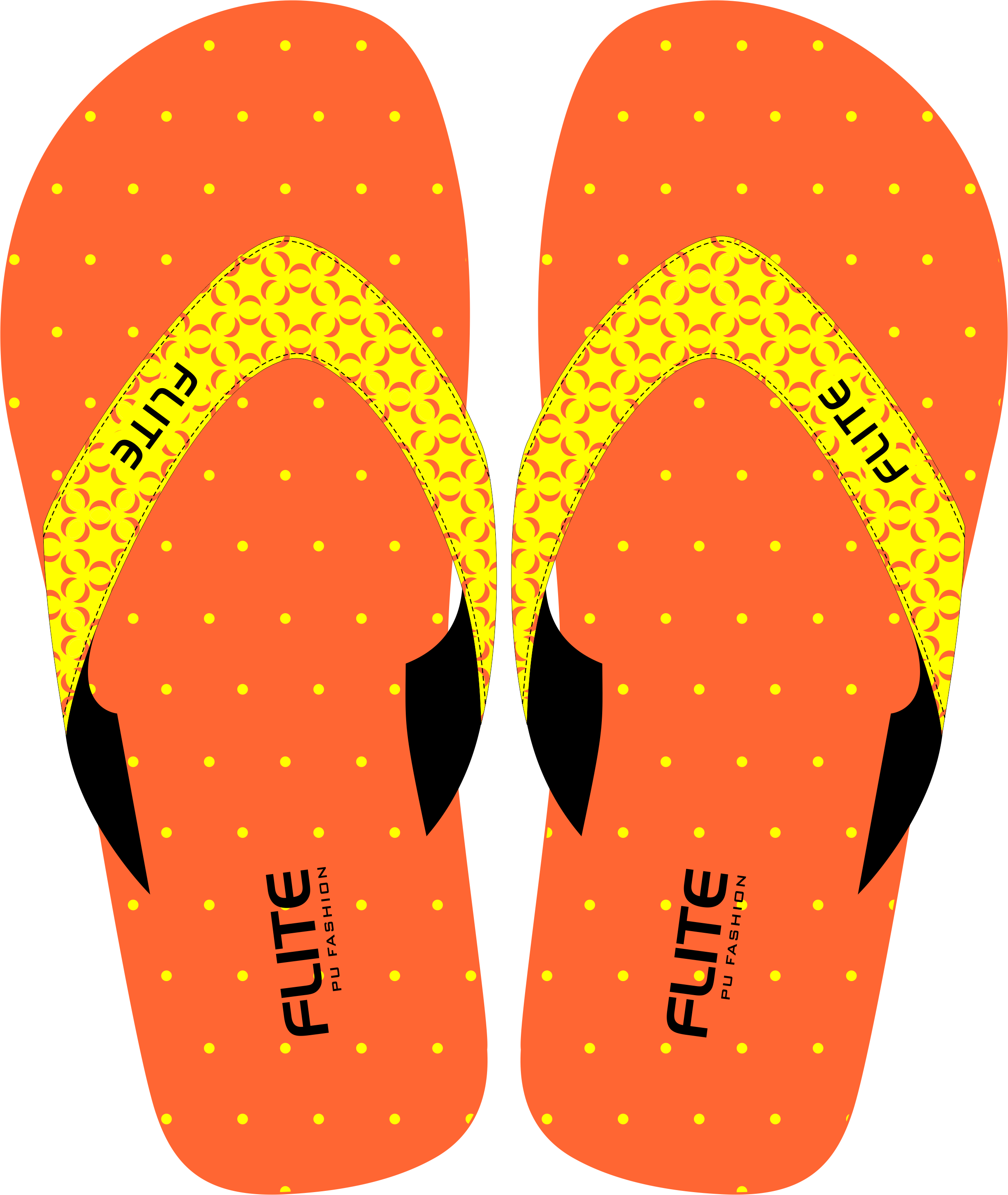 Flite PU slipper printing concepts by snigdha kesarwani at Coroflot.com