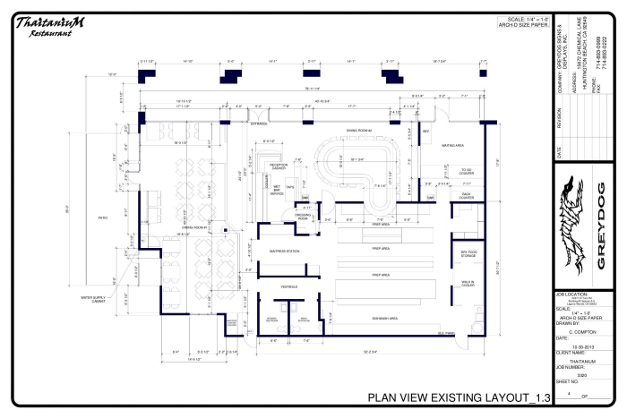 RESTAURANT DESIGN & BUILD PLAN SET by Chad Compton at Coroflot.com