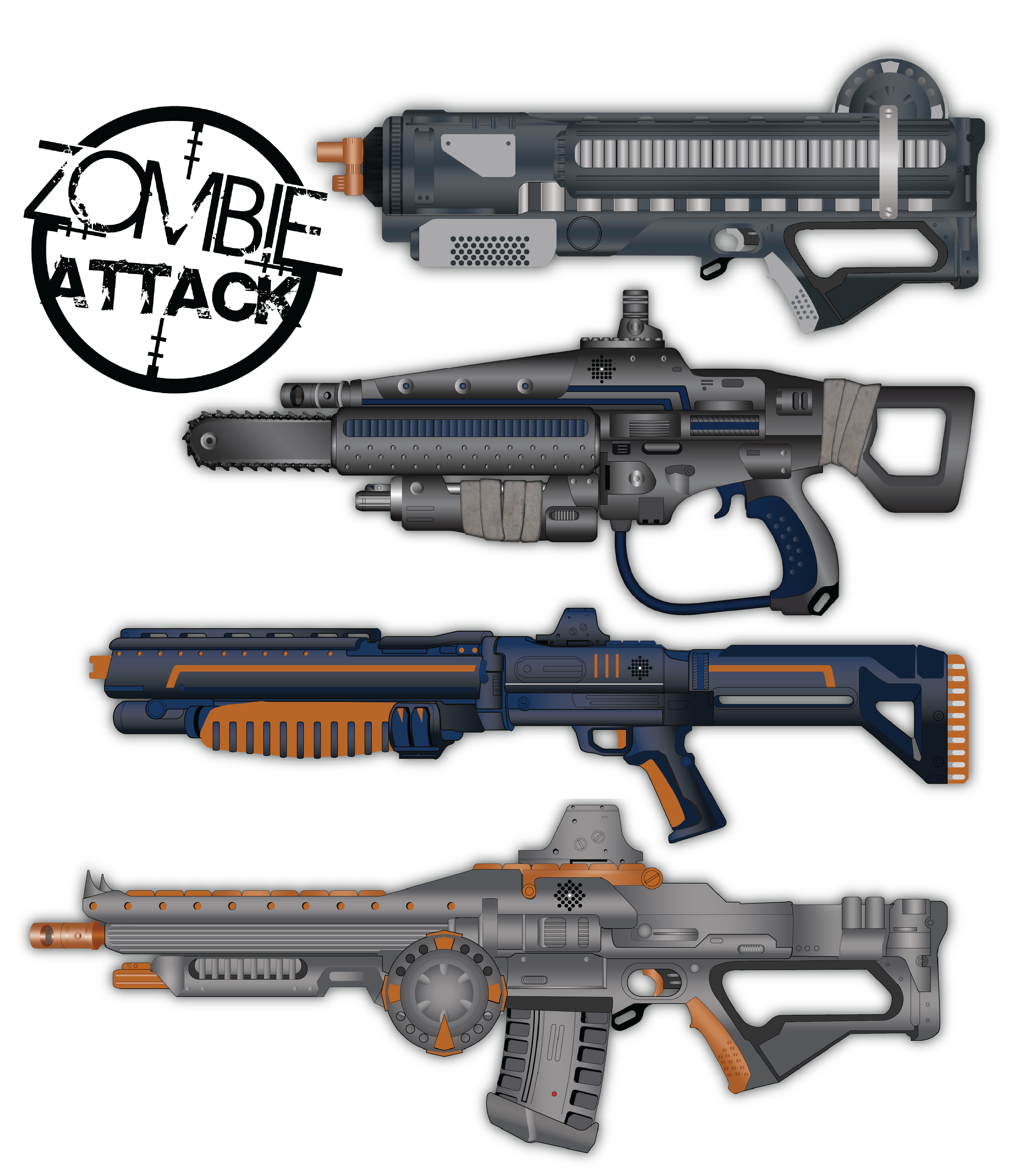 Black Ops | AirSoft Gun concepts by Elizabeth Bentz at Coroflot.com