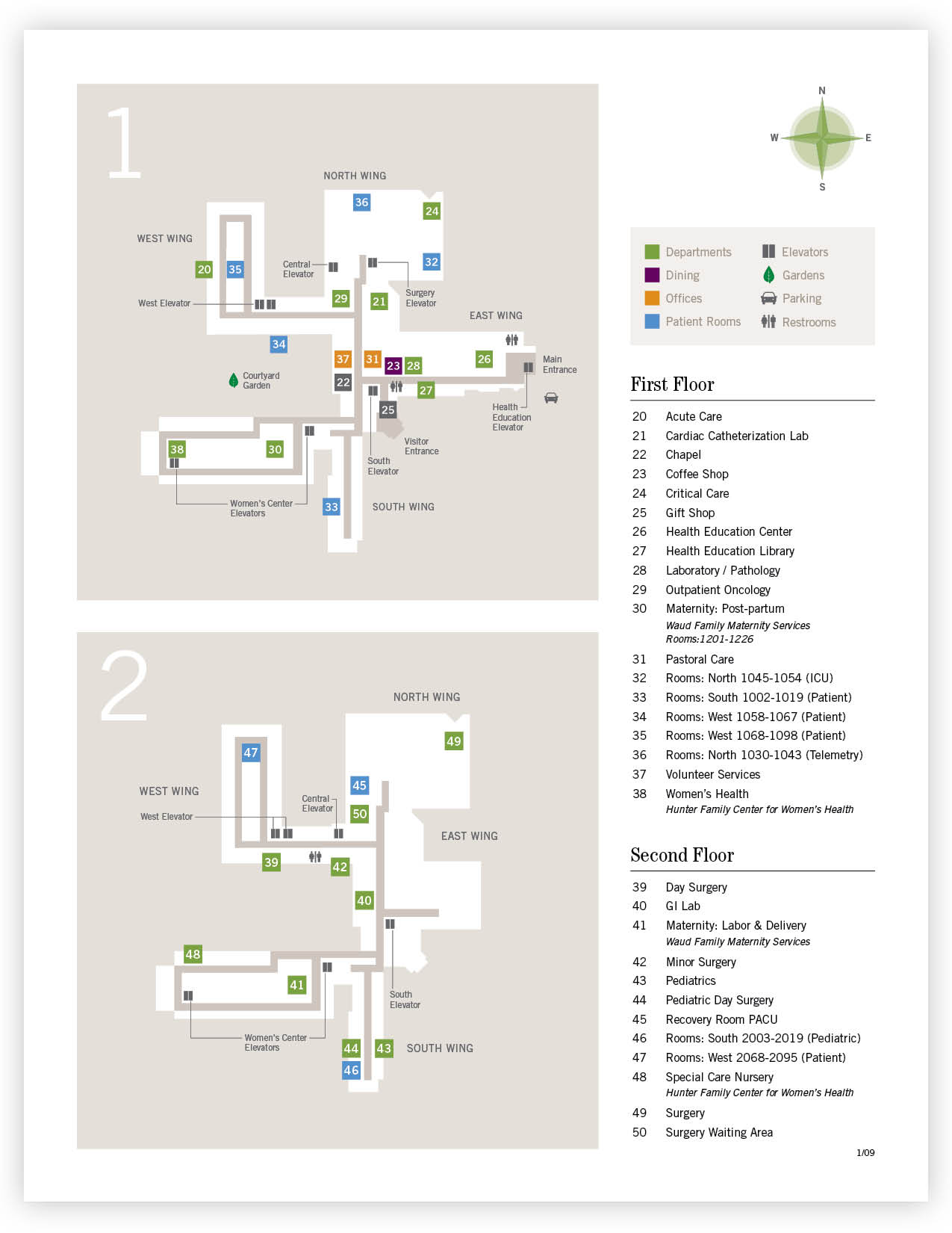 Lake Forest Hospital Wayfinding - Maps and Floor Guides by Abby Jeuell ...