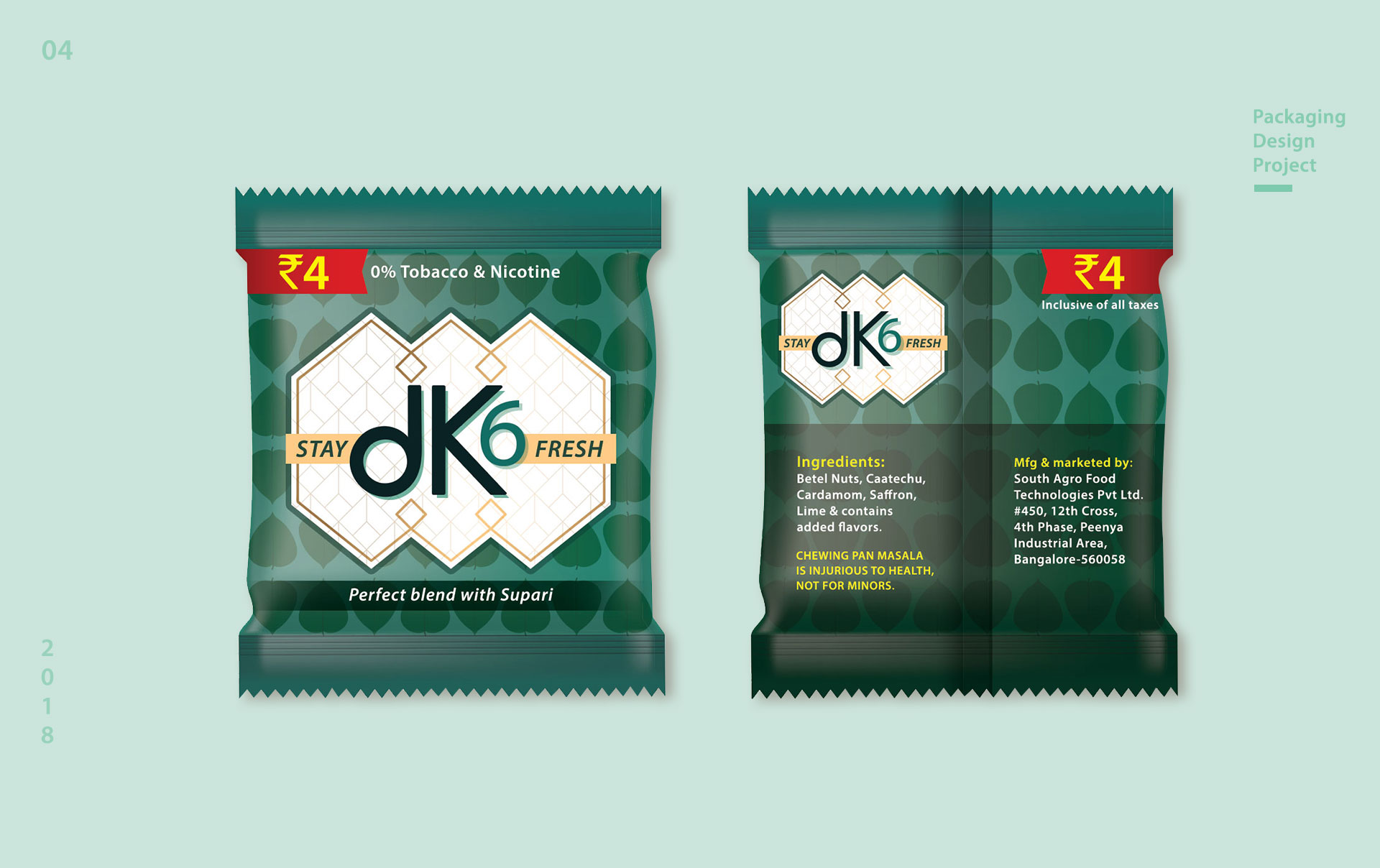 Pan Masala Packaging Design by Tanya Paul at Coroflot.com