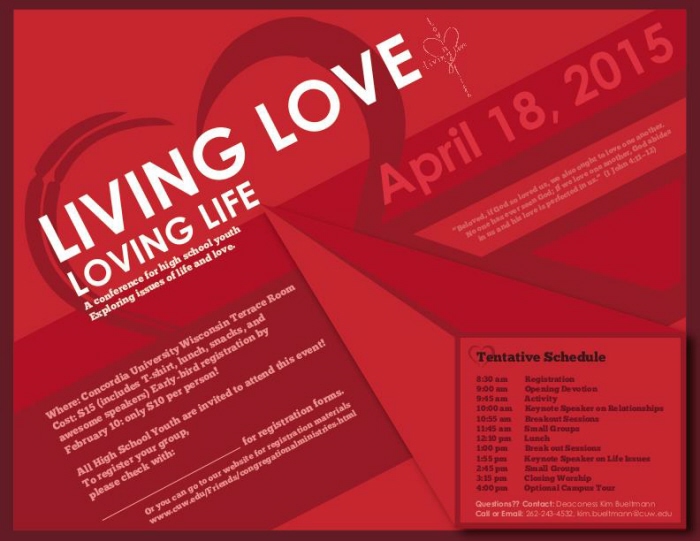 Living Love Event Poster by Kyle Re at Coroflot.com