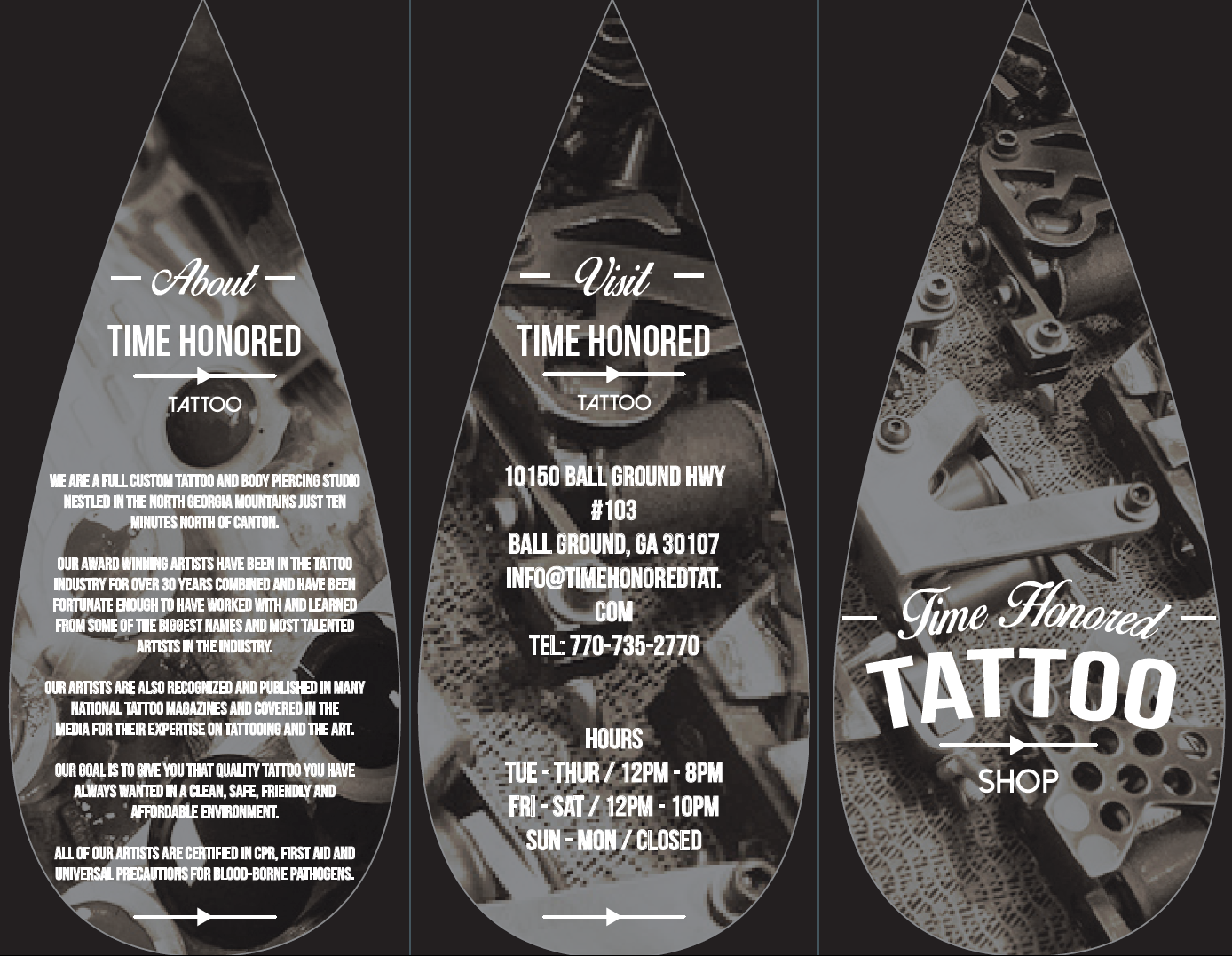 Time Honored Tattoo Brochure by Justin Wendling at Coroflot.com