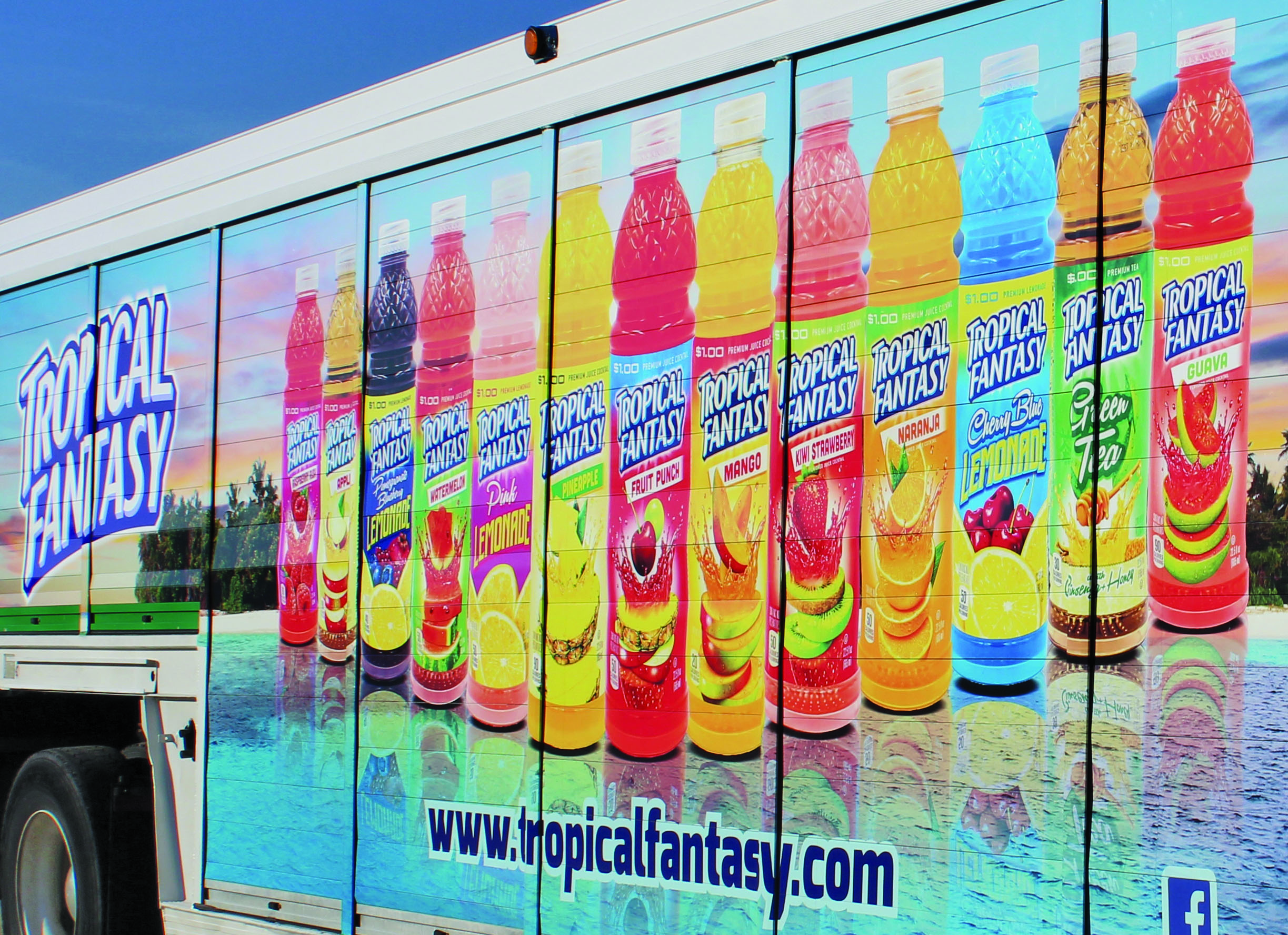 Tropical Fantasy Beverage Trailer Vinyl Wrap by Zach McKay at Coroflot.com