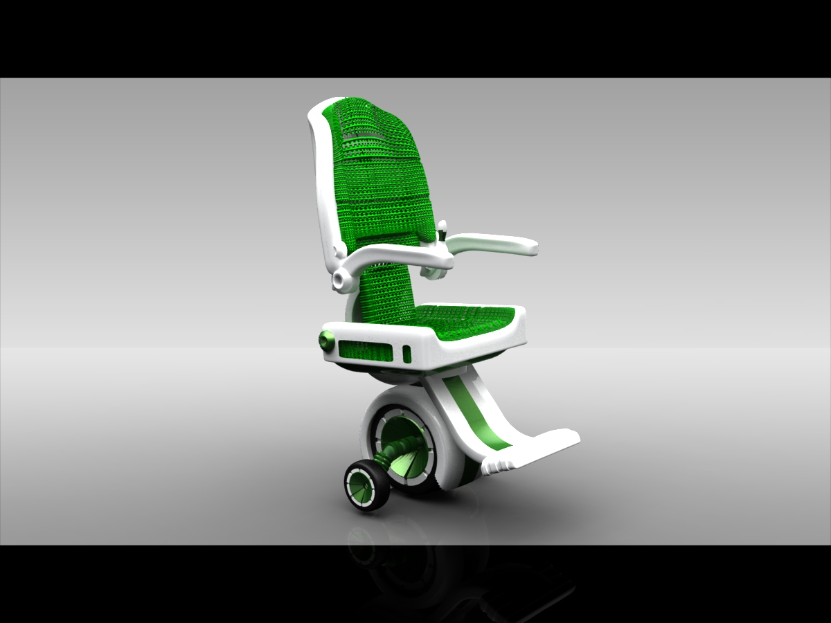 Wheelchair design by Jake Eadie at Coroflot.com