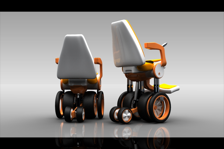 Wheelchair design by Jake Eadie at Coroflot.com