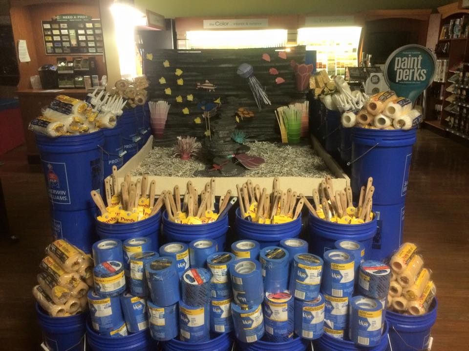 2015 Blue Bucket Display by Lisa Del Castillo at Coroflot.com