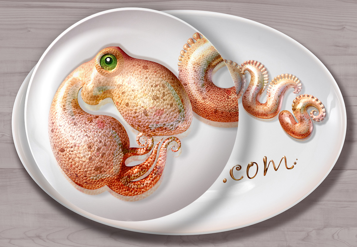 Octopus text effect and whole alphabet. by Alexandra Fomicheva at ...
