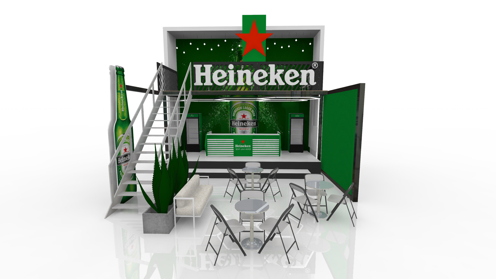 Modular Stand Heineken by Daniel Celis at Coroflot.com