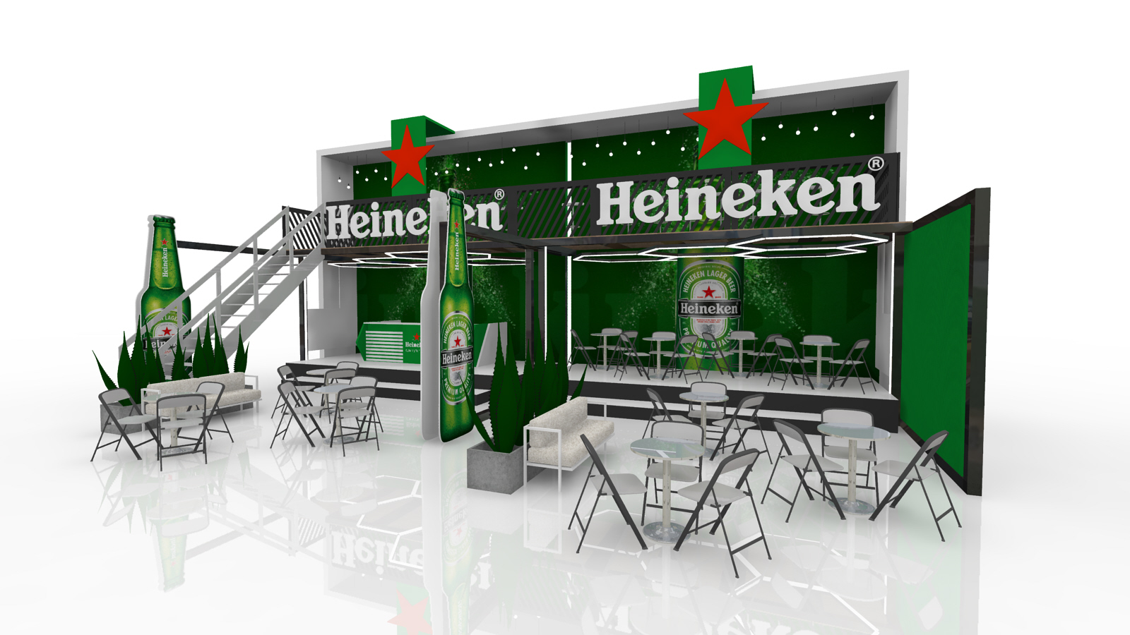 Modular Stand Heineken by Daniel Celis at Coroflot.com
