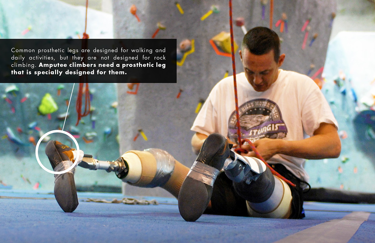 Klippa: Rock Climbing Prosthesis by Kai Lin at Coroflot.com