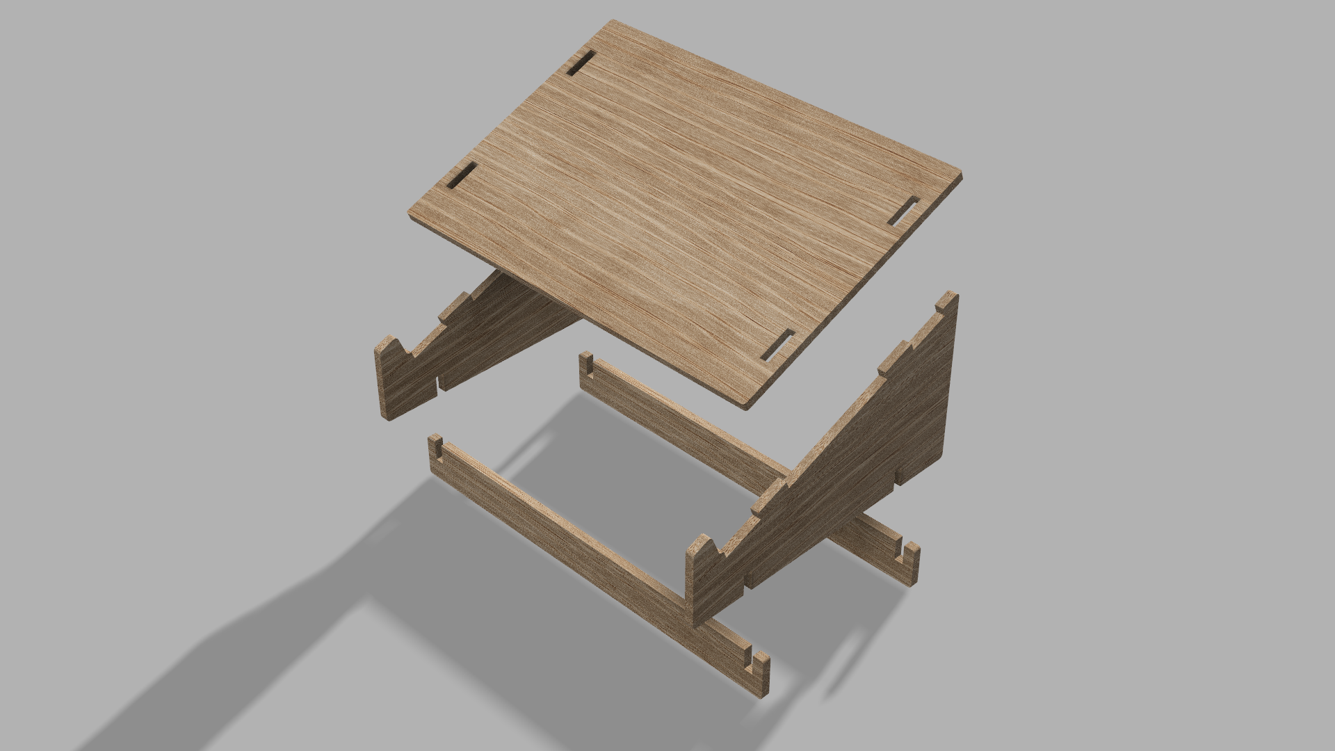 laser cut laptop stand by Harry Agyeman at Coroflot.com