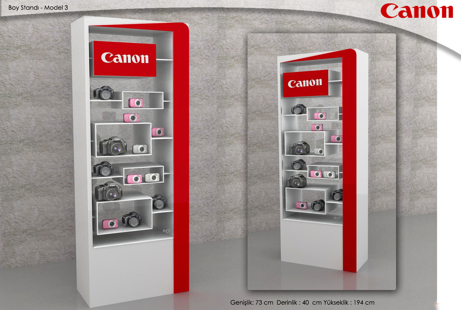 CANON Display Stand by damla temiz at Coroflot.com