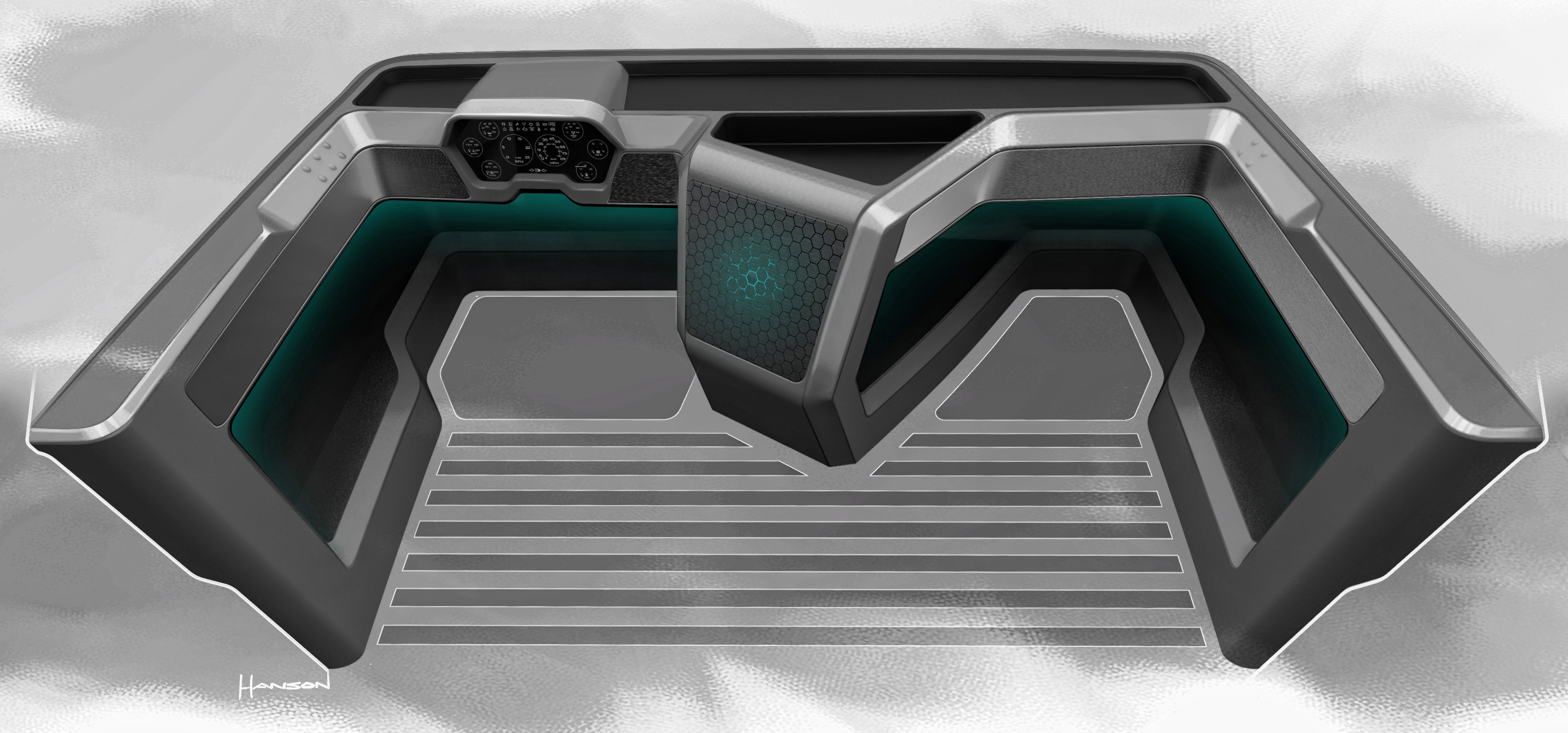 Cat Truck Interior by Eric Hanson at Coroflot.com