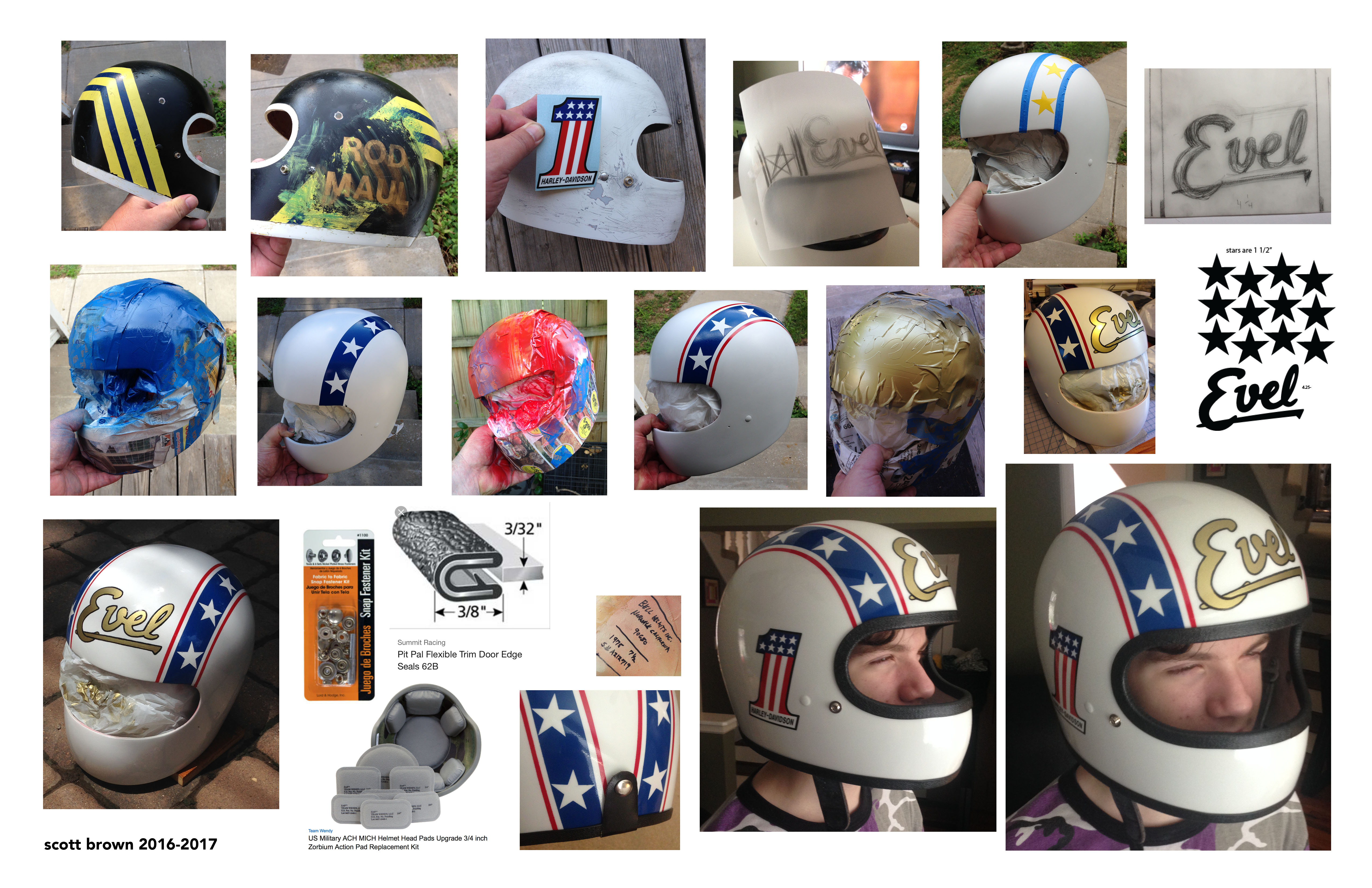 "Evel" Helmet Project by scott brown at Coroflot.com