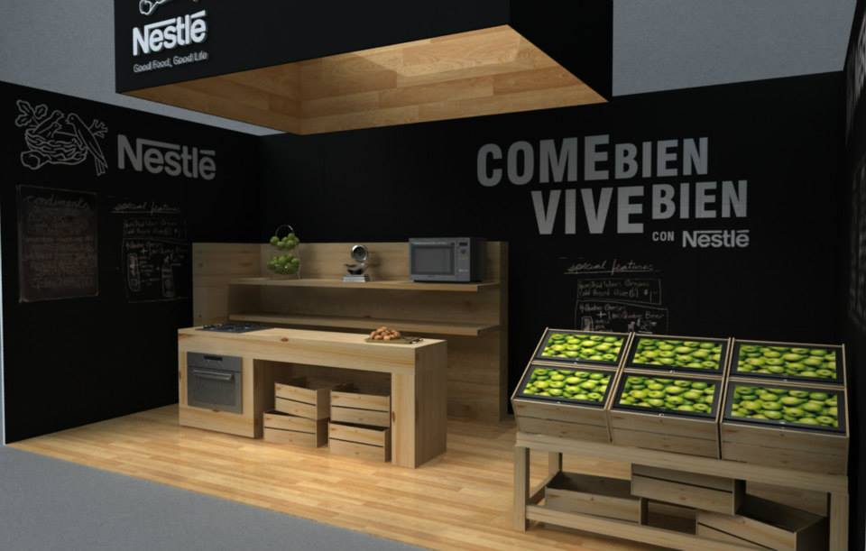 Stand Nestle come bien vive bien by Felipe Goknock at Coroflot.com