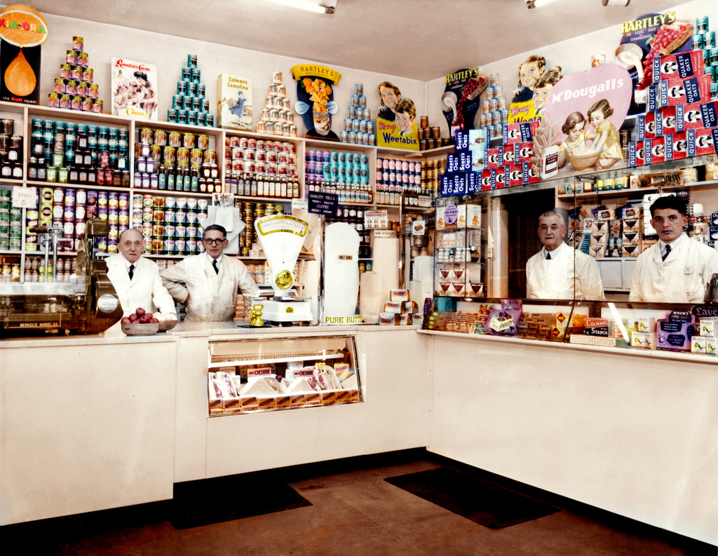 50s Advert Store Display Colorization : r/Colorization