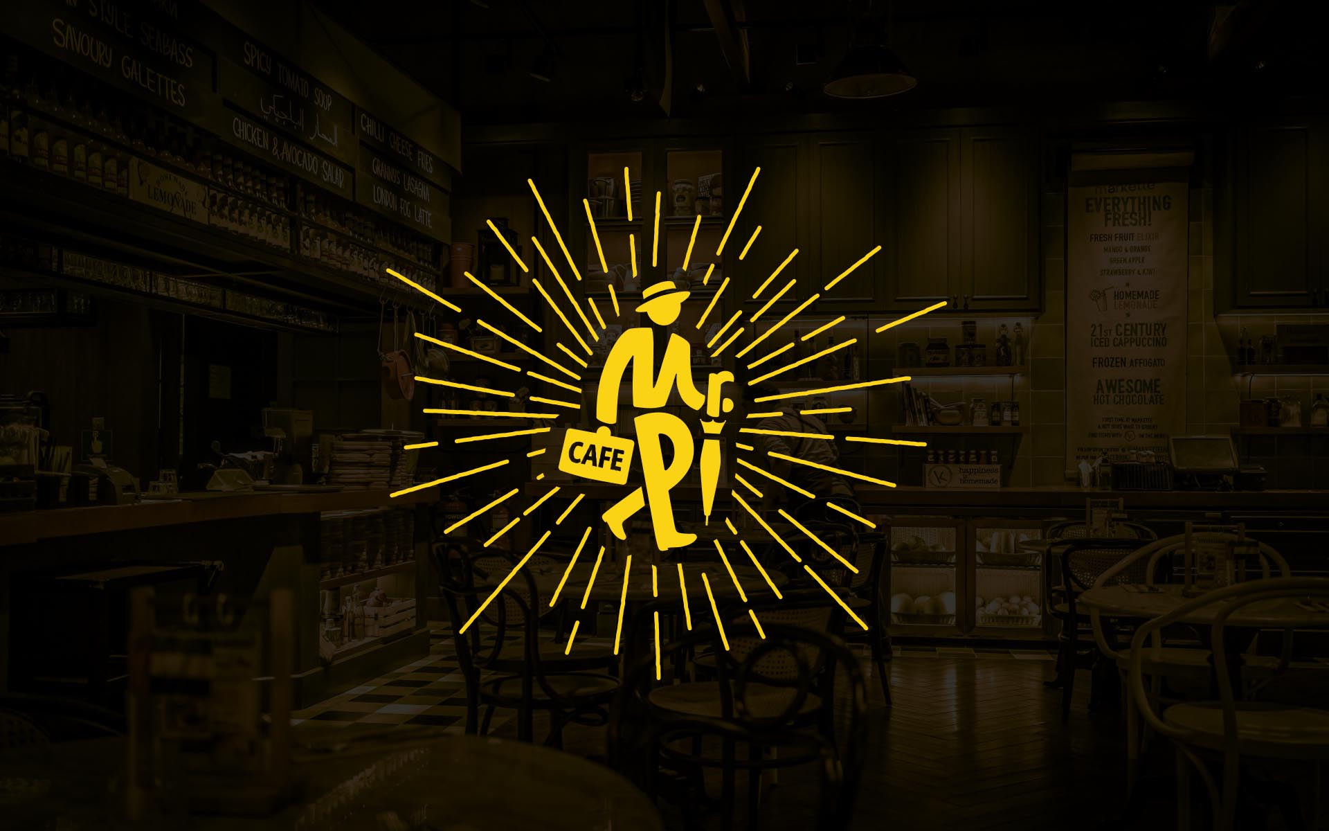 Логотип кафе "Mr.Pi" by Anton Kondorov at Coroflot.com