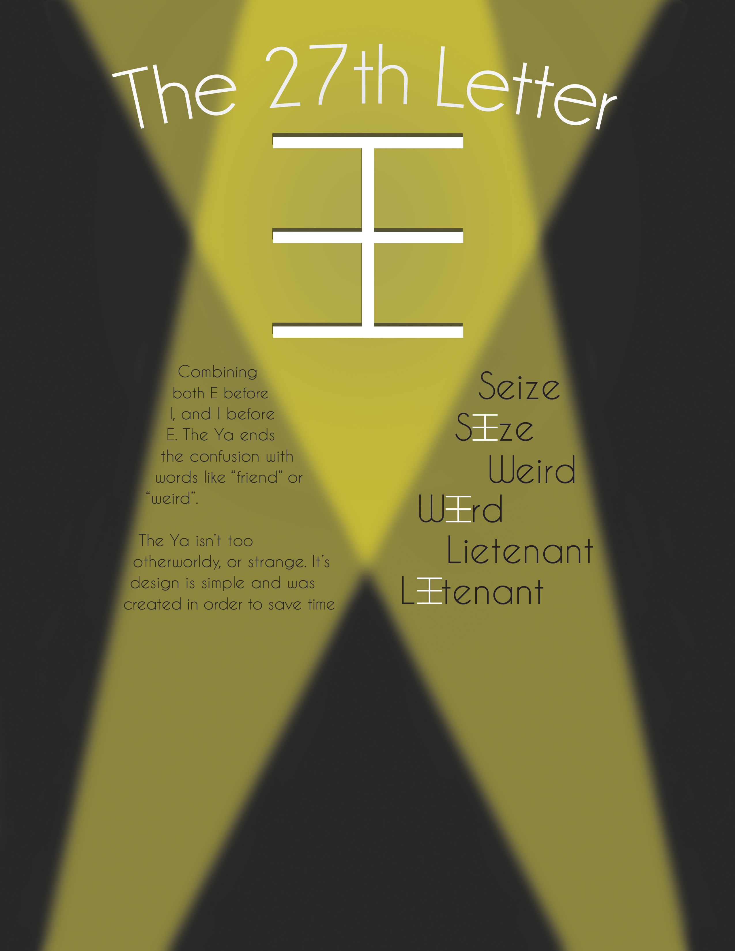 The 27th Letter by Aidan McCluskey at Coroflot.com