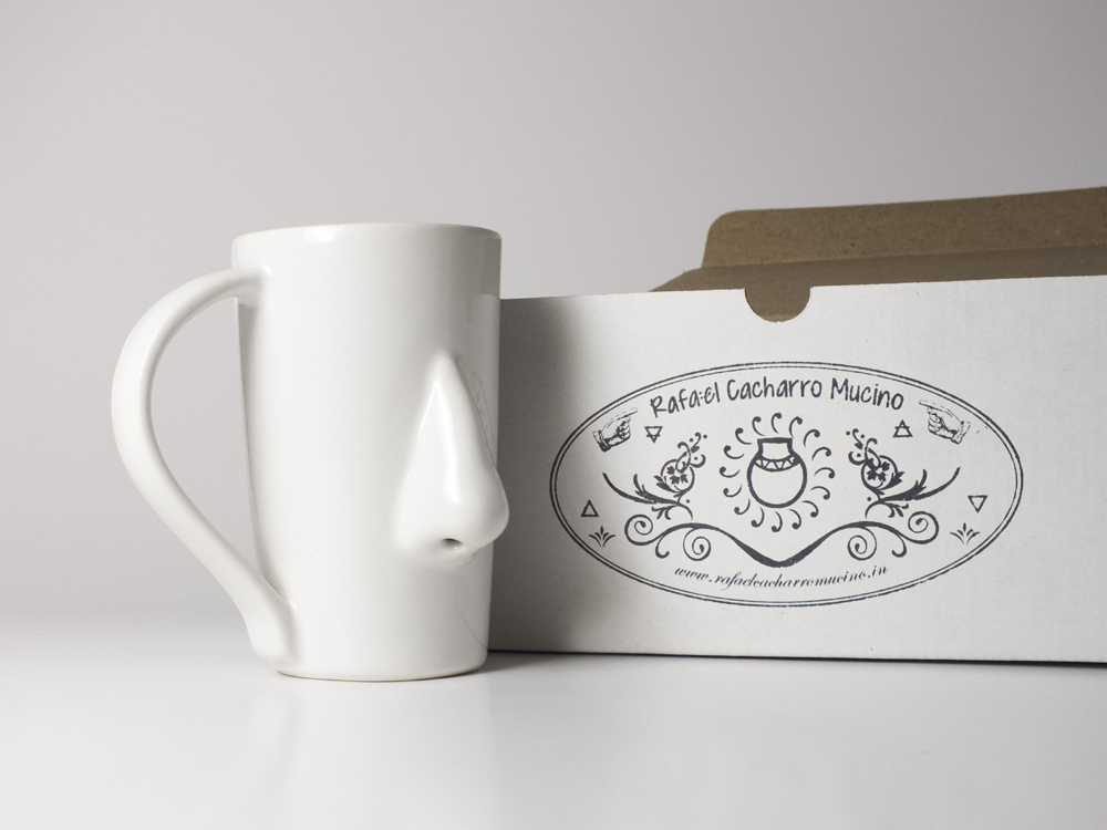 Nosy nose mug by Rafael Muciño at Coroflot.com