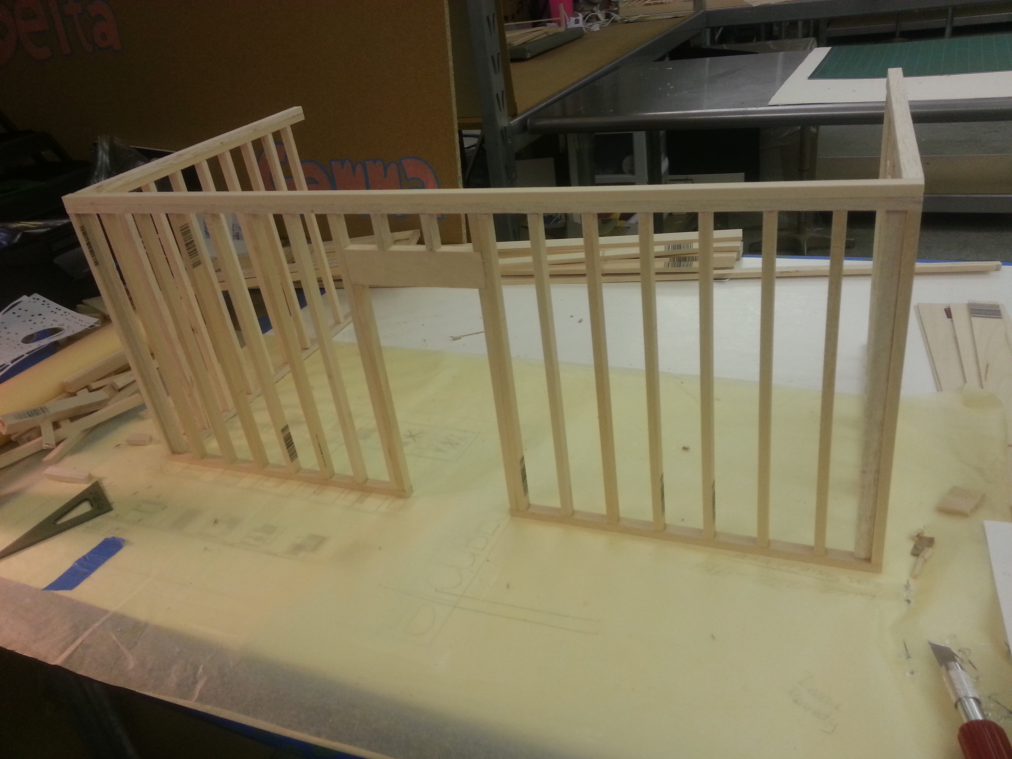 Scale Wood Framing Model by Katharina Beliveau at Coroflot.com