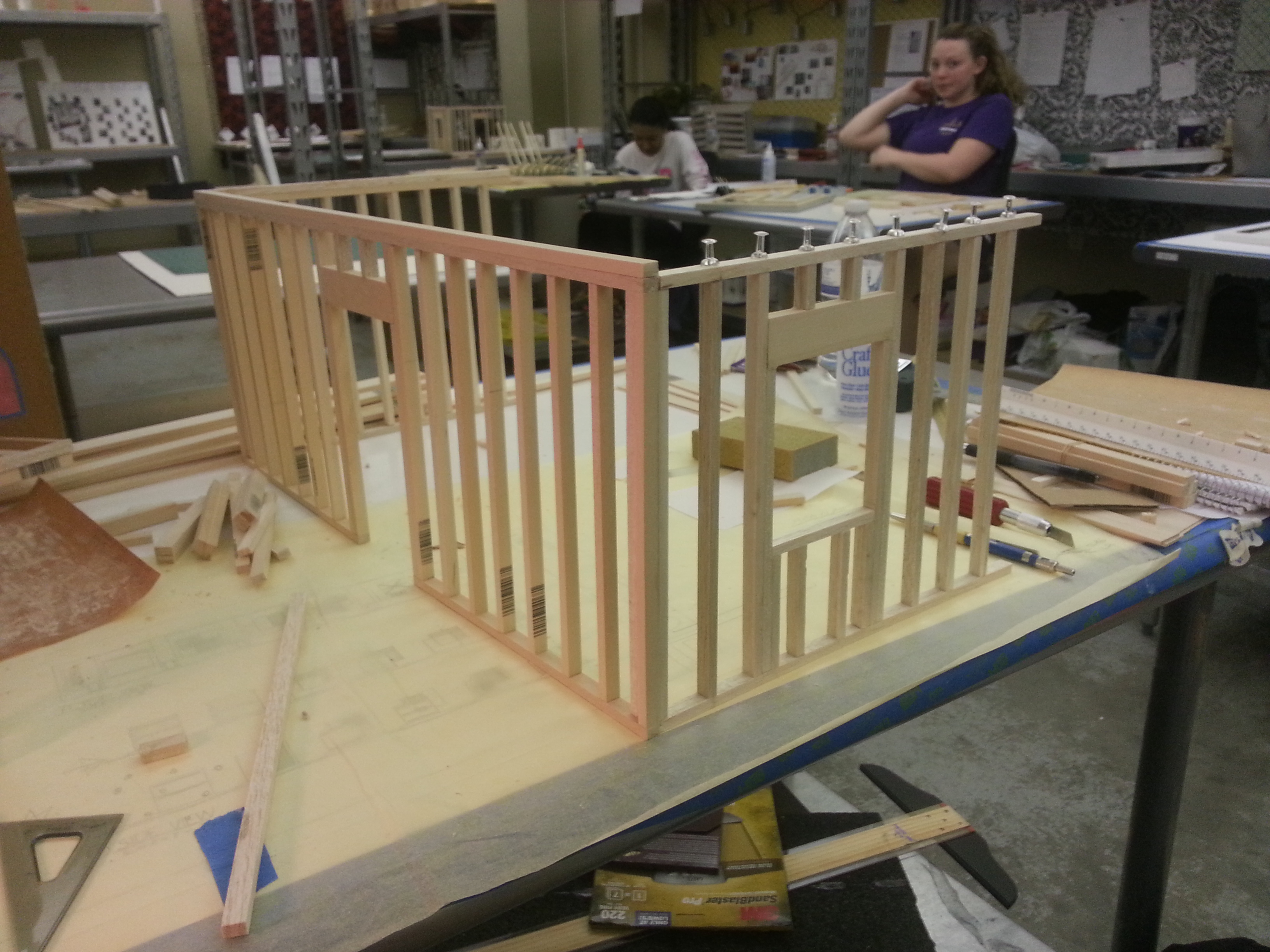 Scale Wood Framing Model by Katharina Beliveau at Coroflot.com