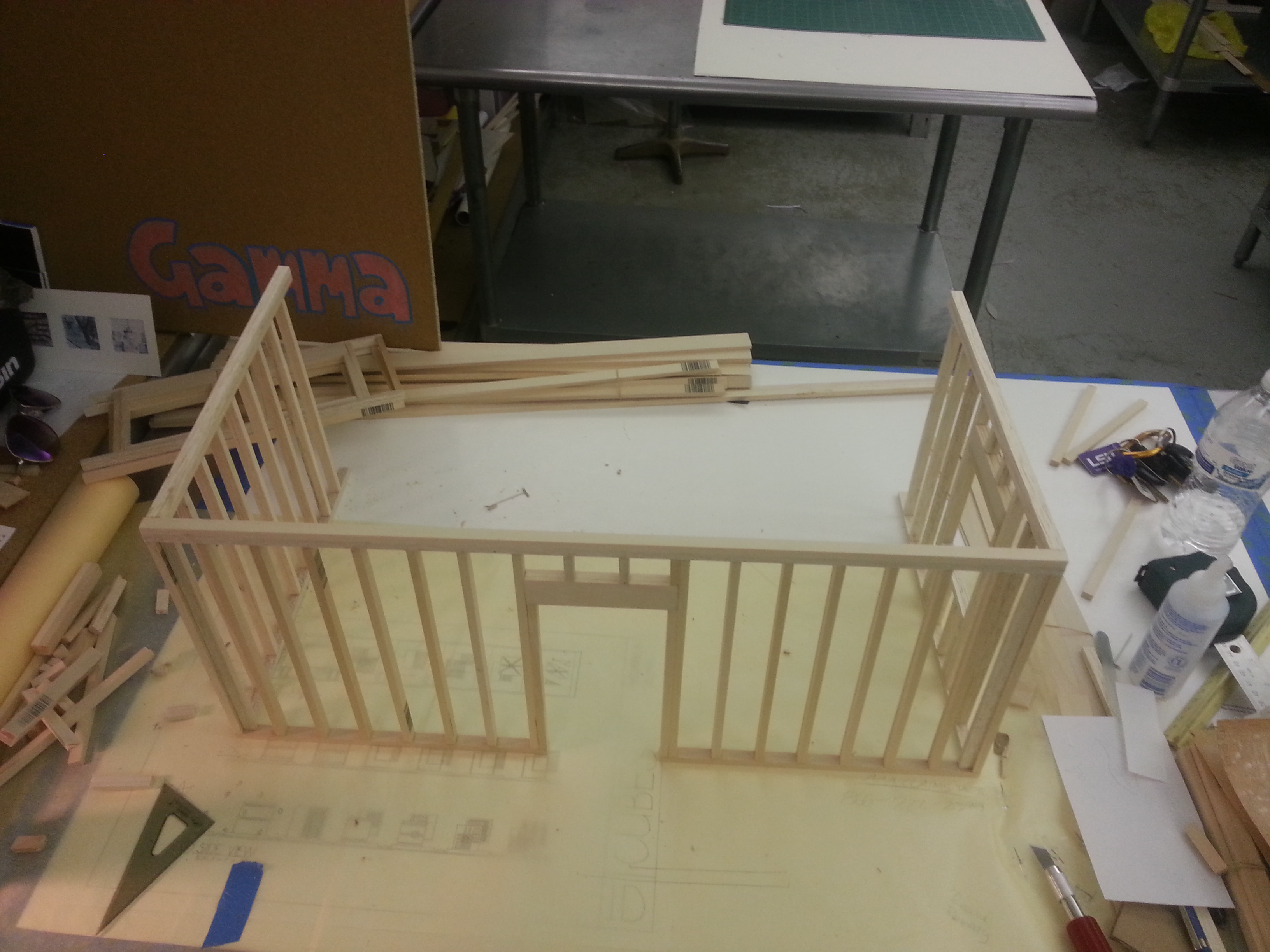 Scale Wood Framing Model by Katharina Beliveau at Coroflot.com