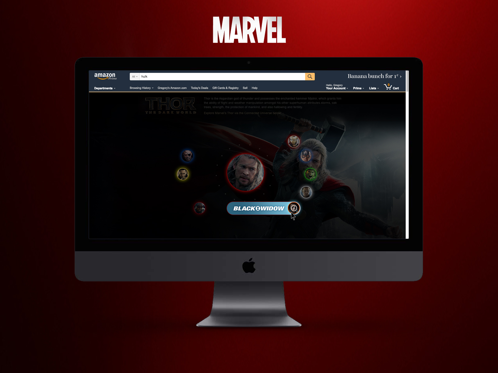 MARVEL Cinematic Universe Web Experience by Greg Kujda at Coroflot.com