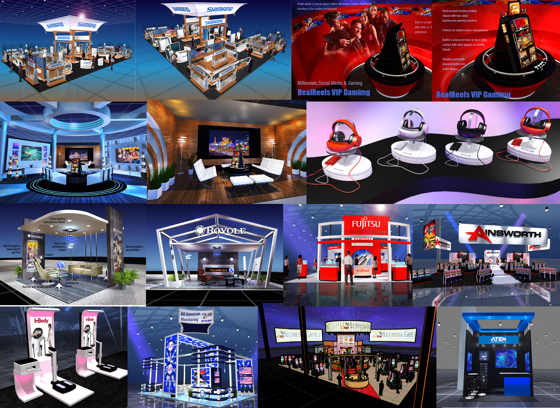 3D Computer Exhibit Design Concepts by Dennis San Vicente at Coroflot.com