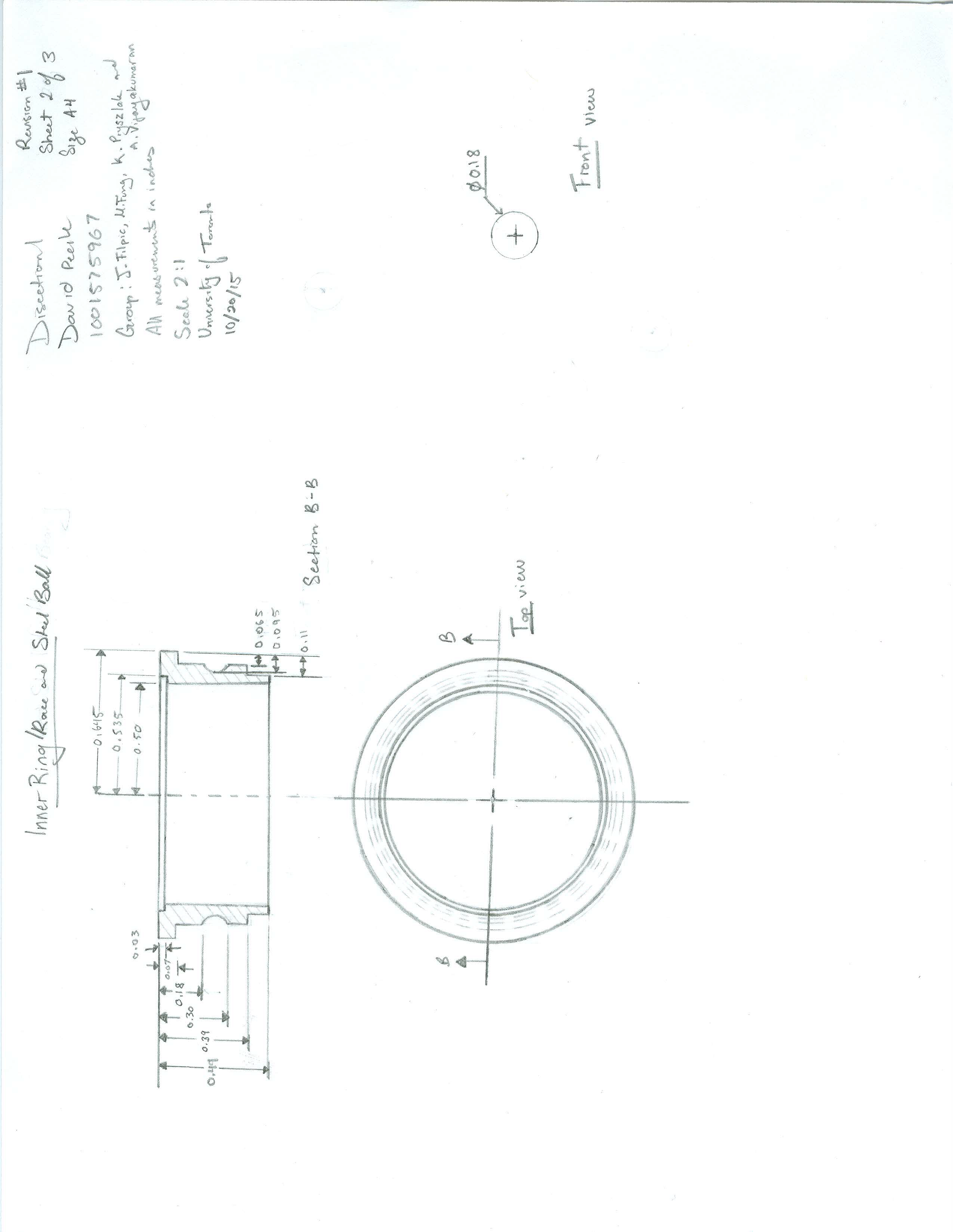 Ball Bearing Engineering Drawing by David Pecile at Coroflot.com