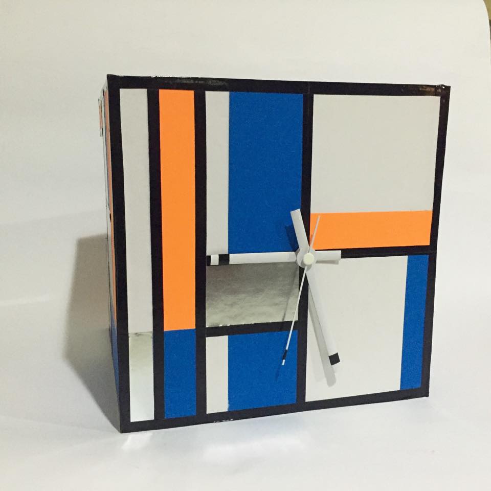 Mondrian Clock by Anna Paulina Manalang at Coroflot.com
