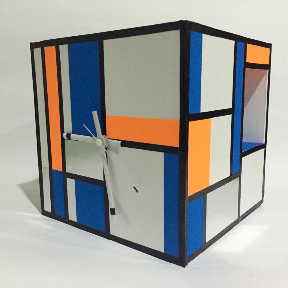 Mondrian Clock by Anna Paulina Manalang at Coroflot.com