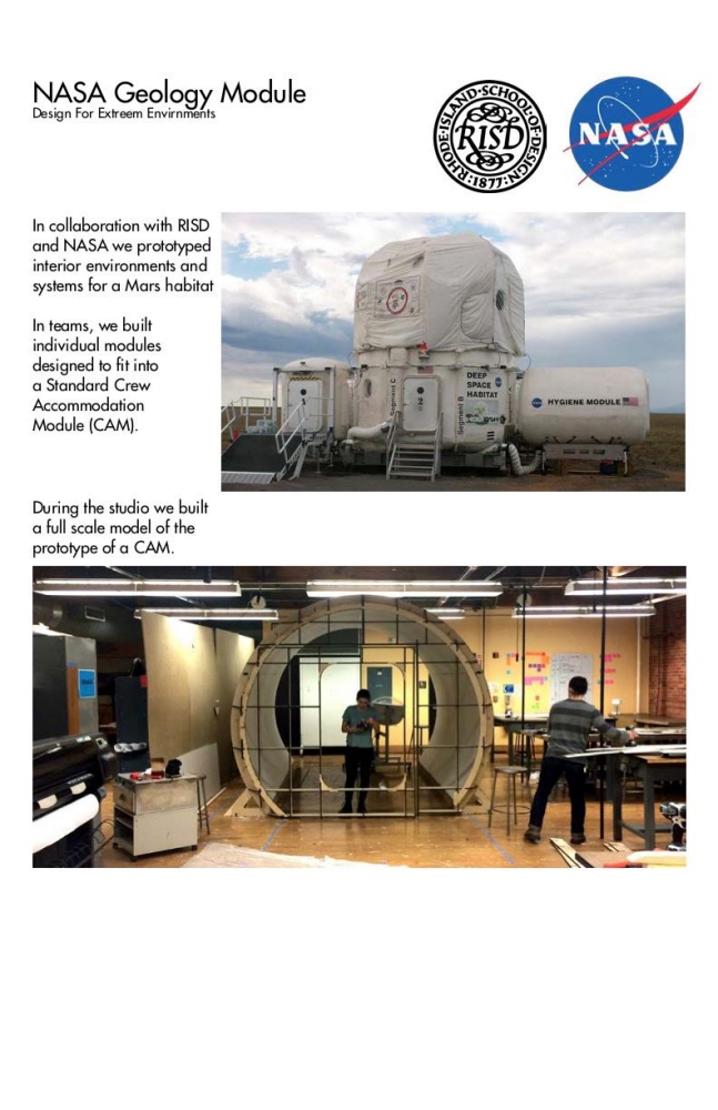 NASA Geology Module by Elliot Ouchterlony at Coroflot.com