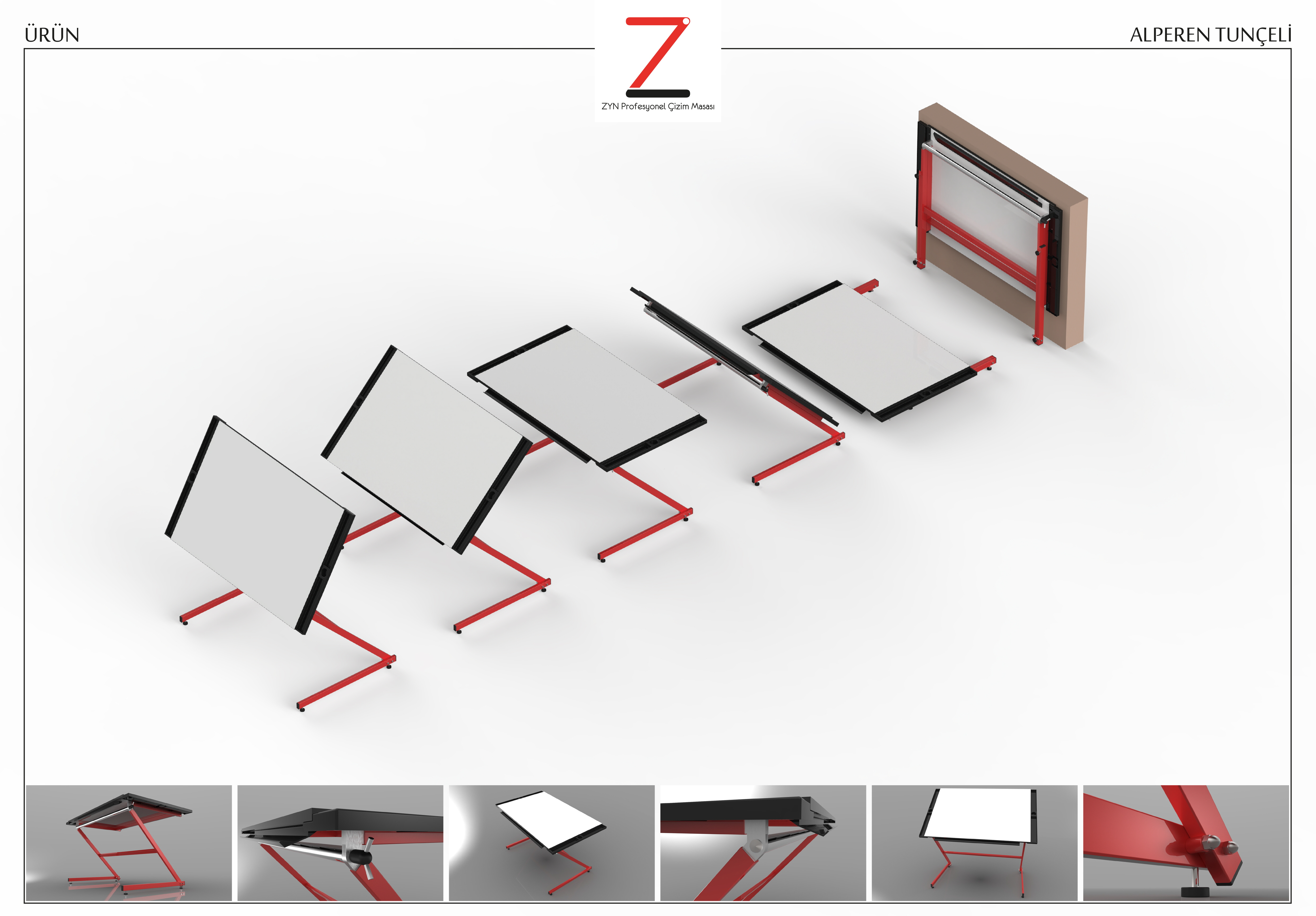 ZYN® Drafting Table by Alperen Tunçeli at Coroflot.com