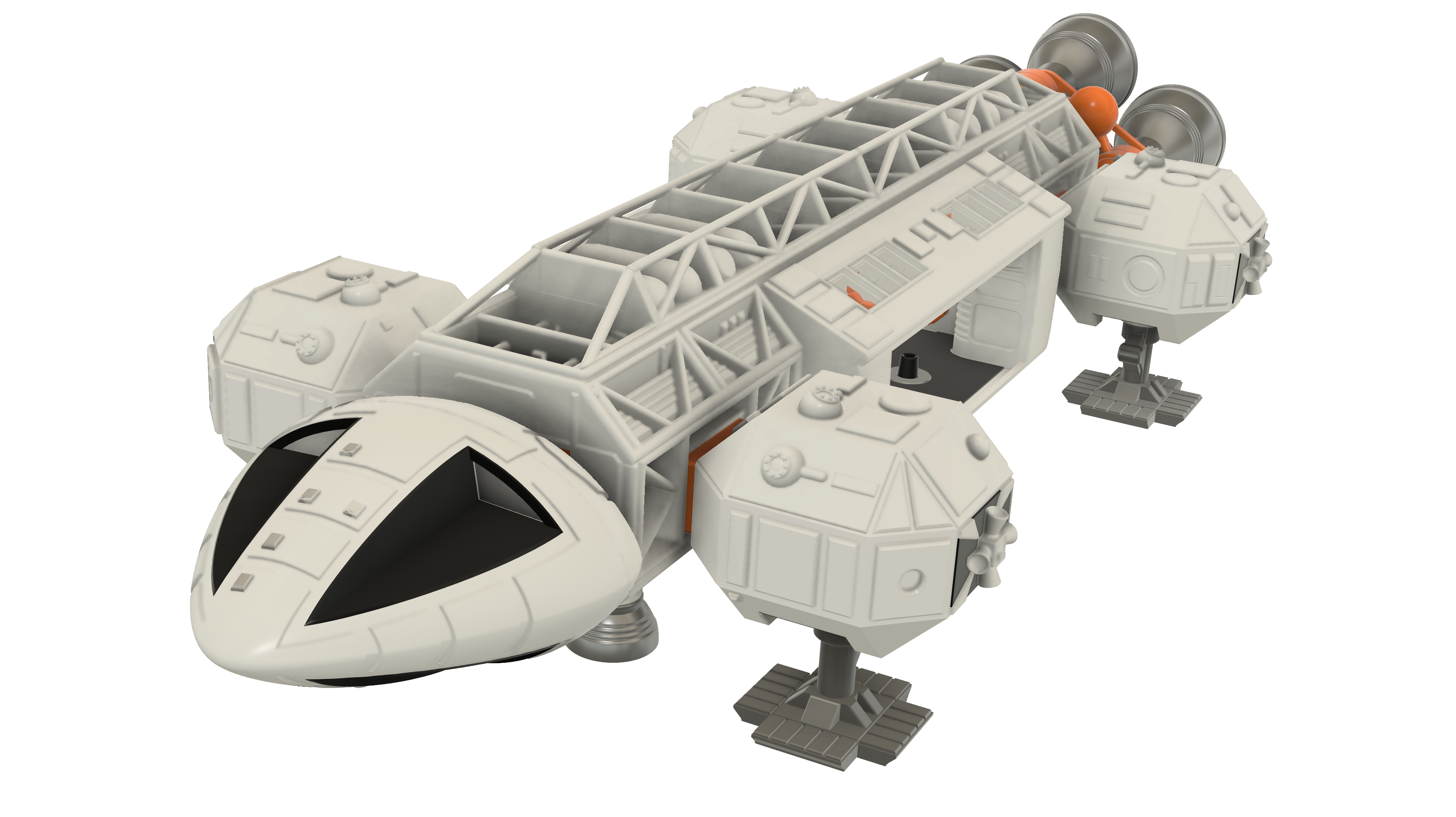 Space 1999 EAGLE ONE Playset designed by Paul FitzZaland by Paul ...