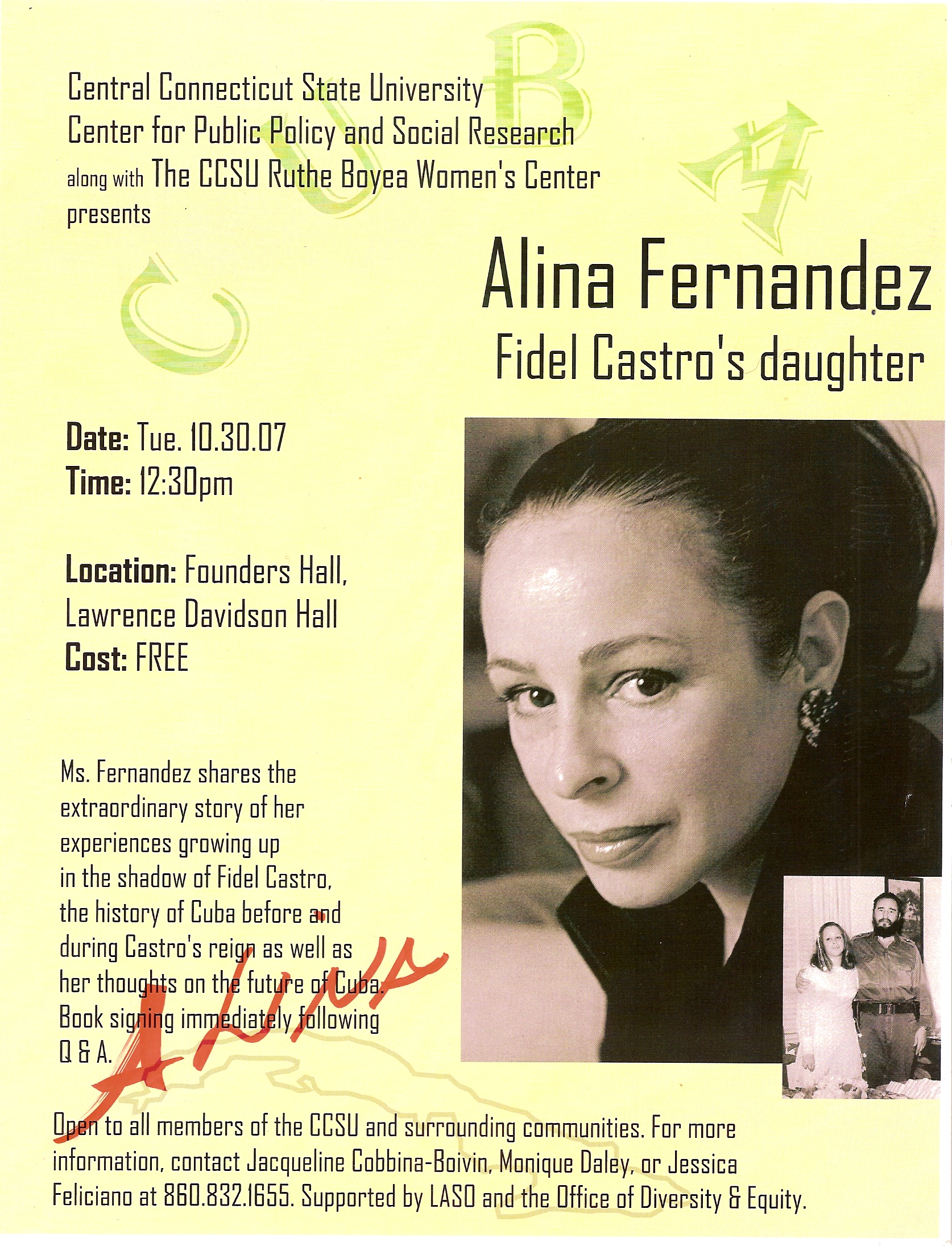 Alina Fernandez poster by Michelle R. Michaud at Coroflot.com