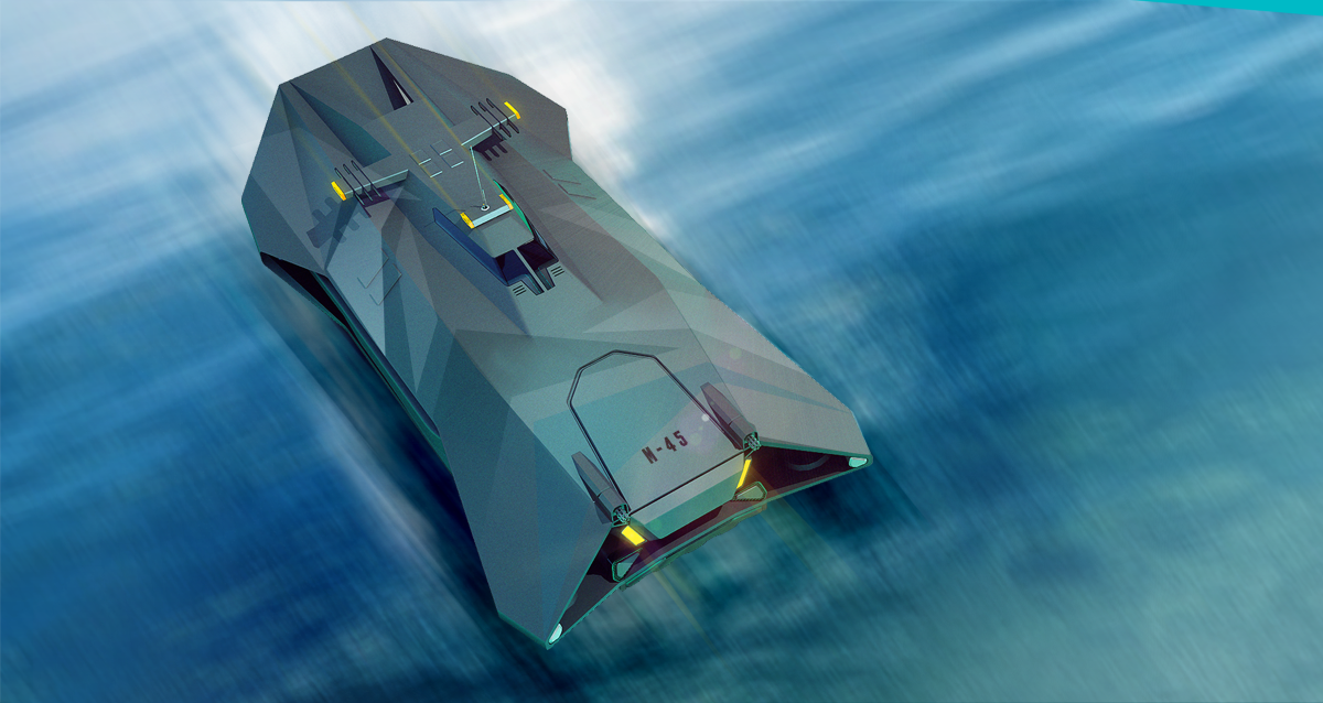 High-speed landing boat "Hammer" by Sanal Galushkin at Coroflot.com