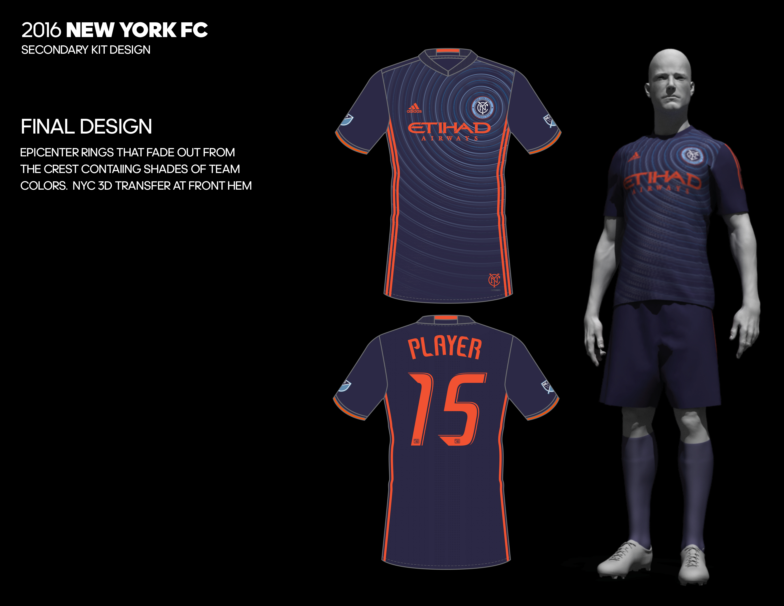 NYC FC 2016 AWAY KIT by ALLEN BOLTON at Coroflot.com