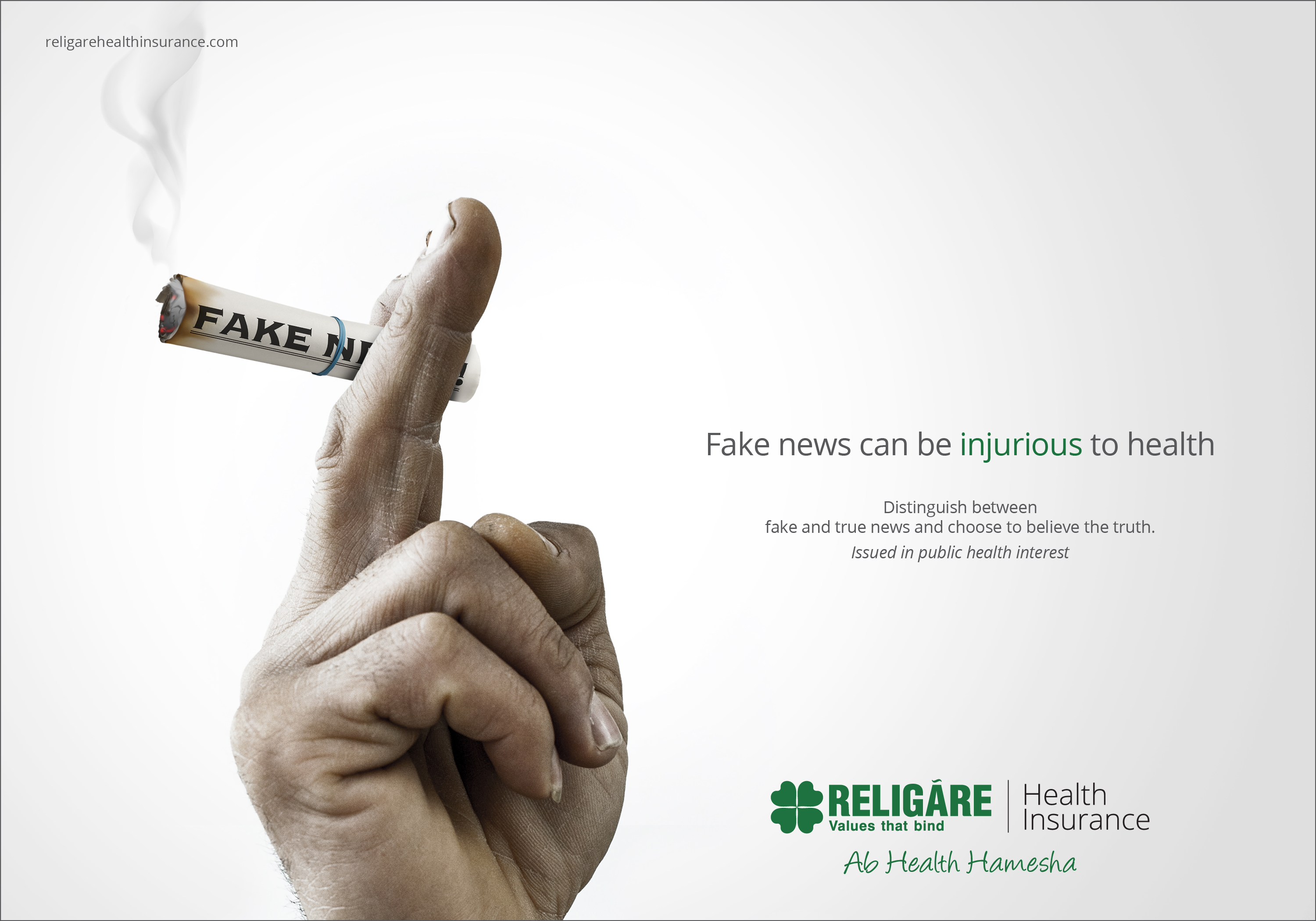 Religare Fake News Ad Campaign by KISHORE KUMAR AYAN at Coroflot.com