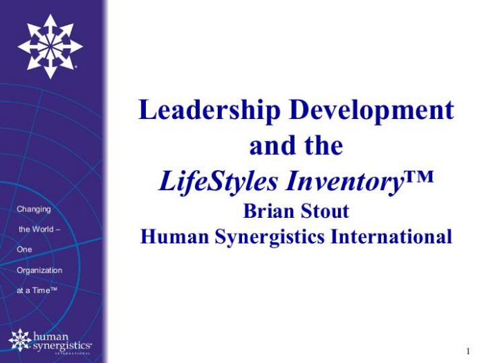 Life Styles Inventory Presentation by Brian Stout at Coroflot.com