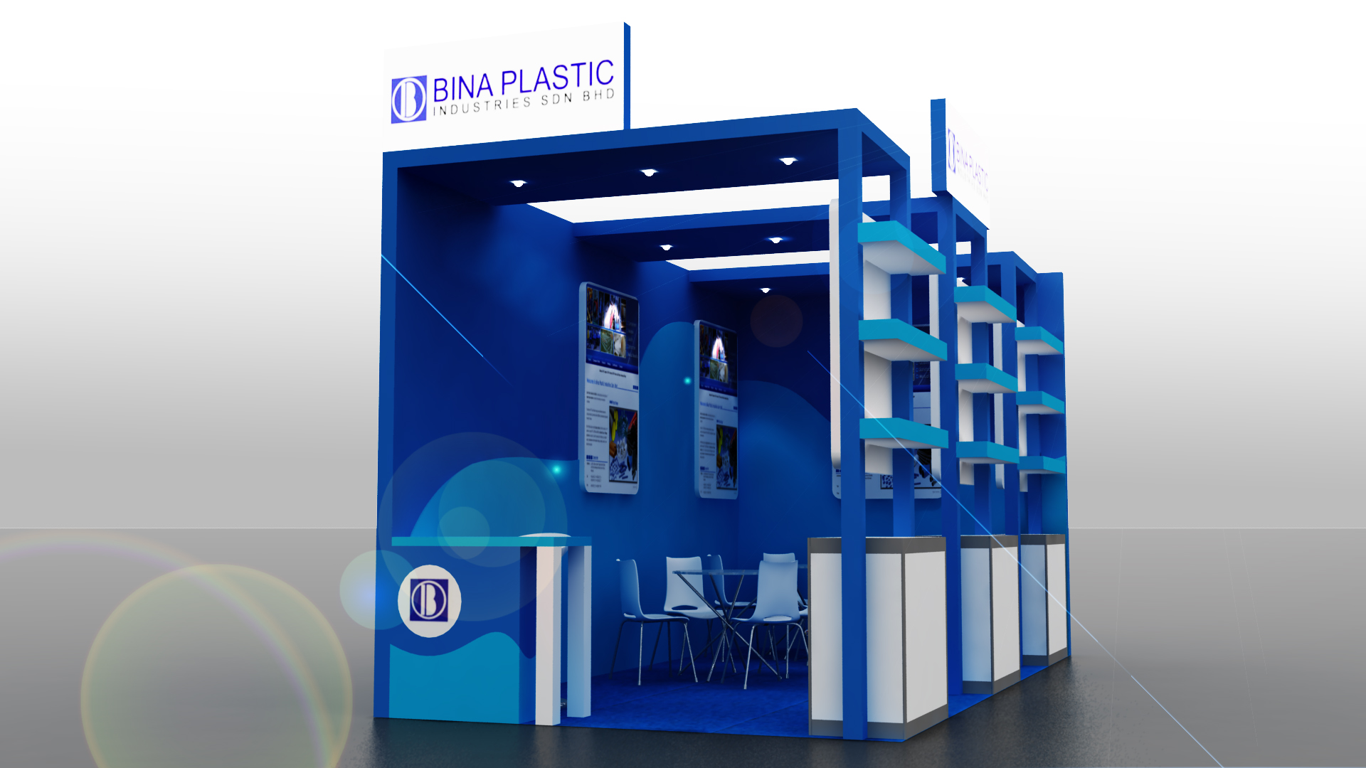 Bina Plastic 2nd booth design by Muhammad Syarafuddin Khairul Anuar at ...