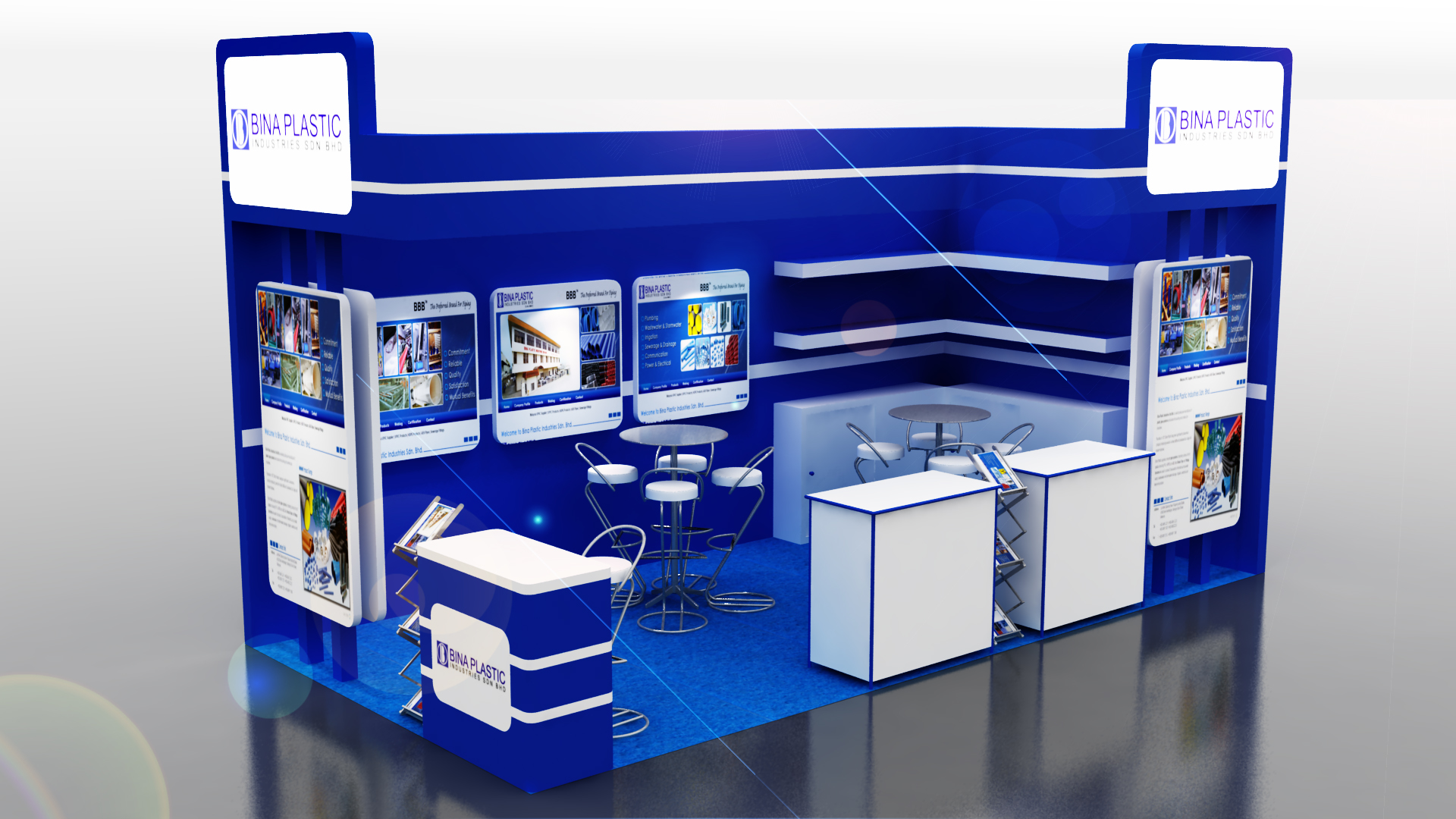 Bina Plastic booth design by Muhammad Syarafuddin Khairul Anuar at ...