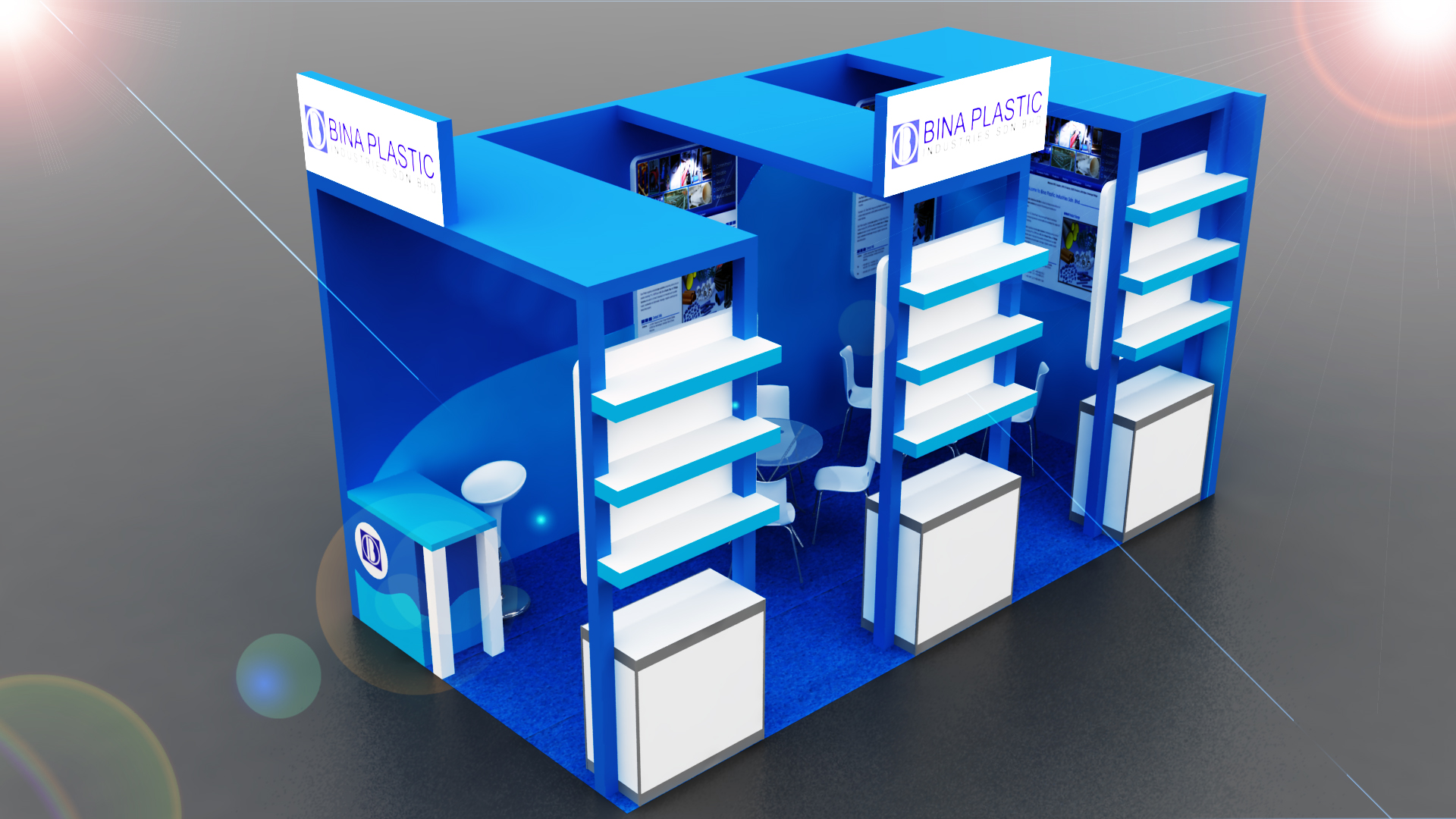 Bina Plastic 2nd booth design by Muhammad Syarafuddin Khairul Anuar at ...