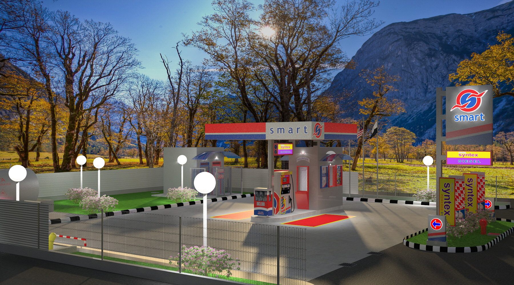 SMART Petrol Station by Muhammad Syarafuddin Khairul Anuar at Coroflot.com