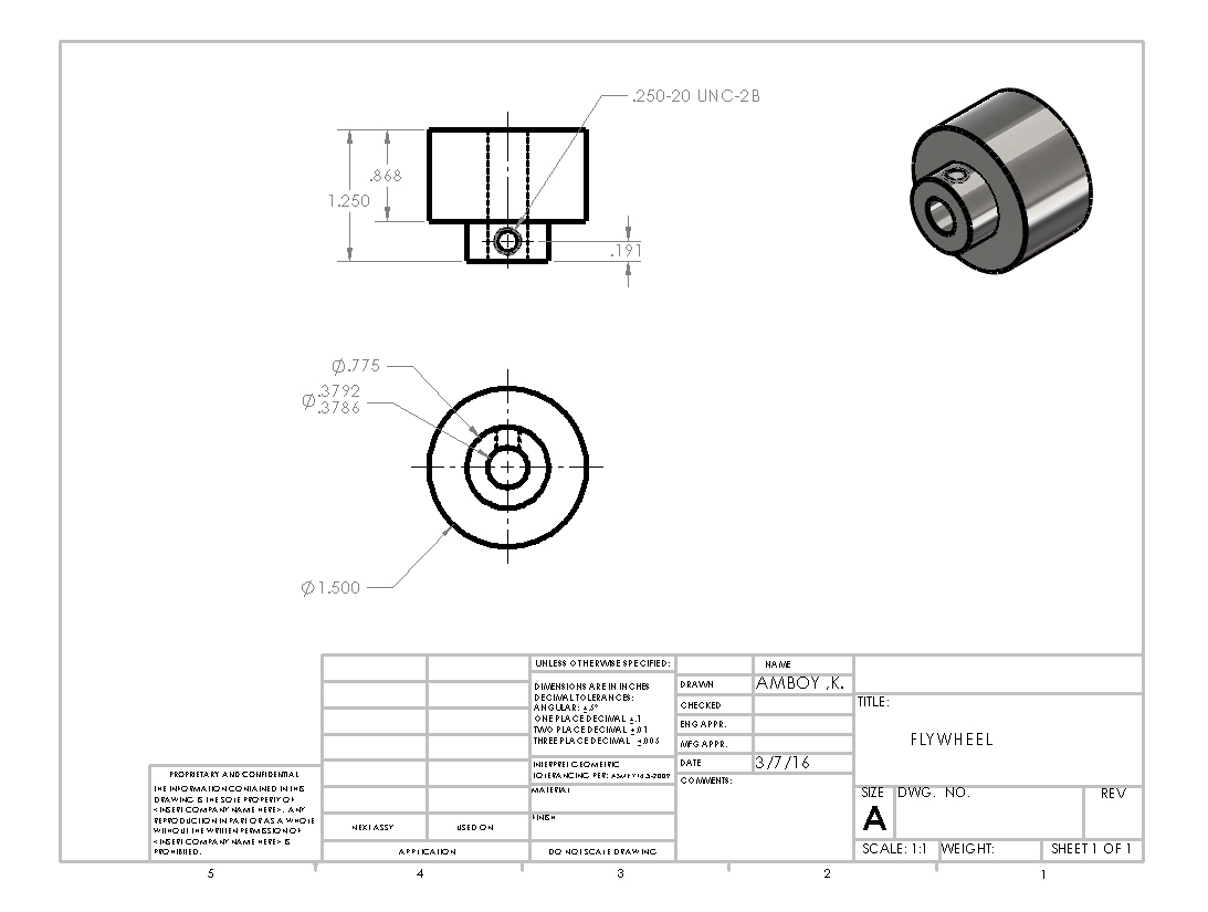 SolidWorks Dimensioned Drawings by Katherine Amboy at Coroflot.com